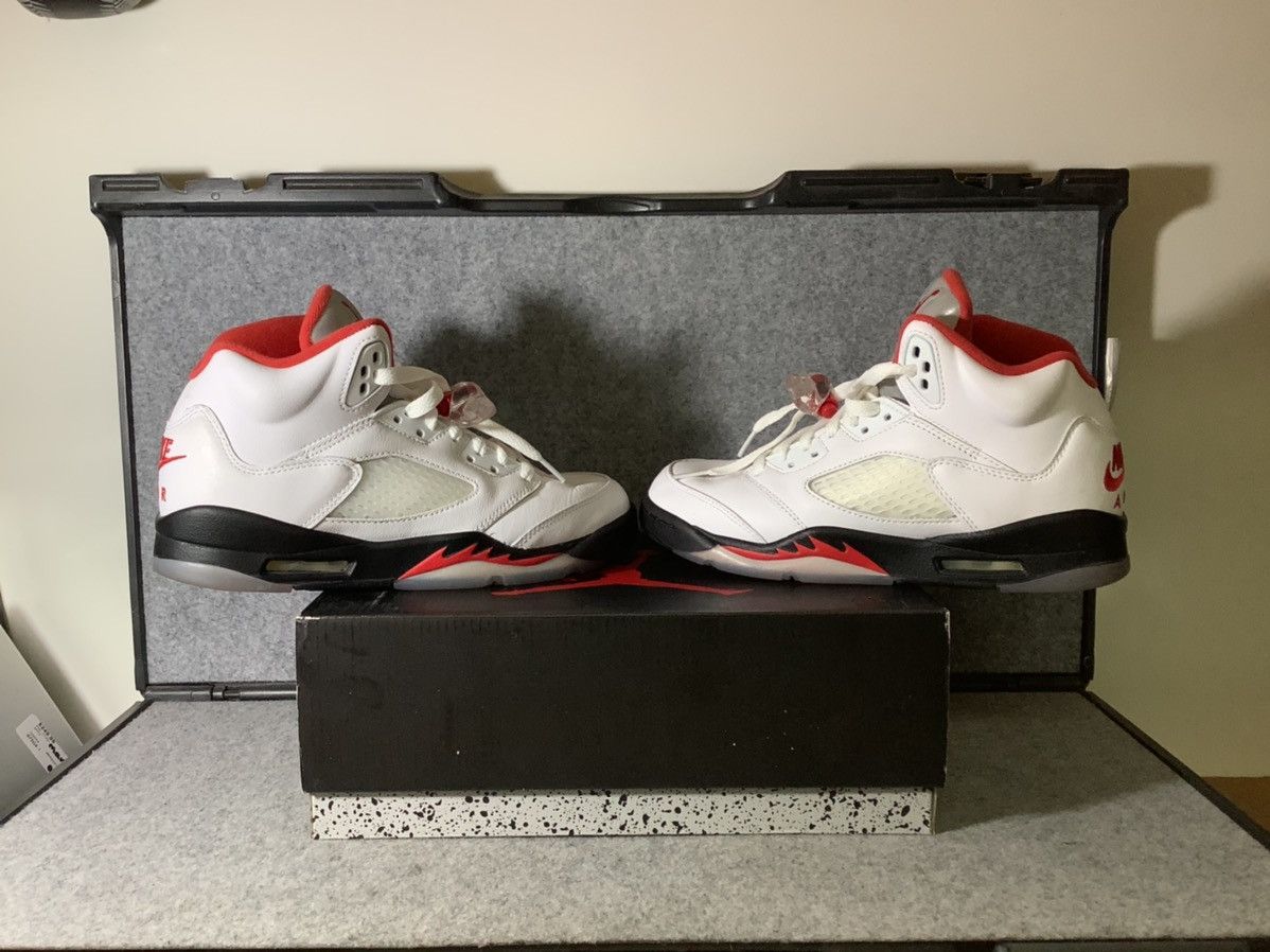 Jordan Brand × Nike Air Jordan 5 Retro GS “Fire Red” | Grailed
