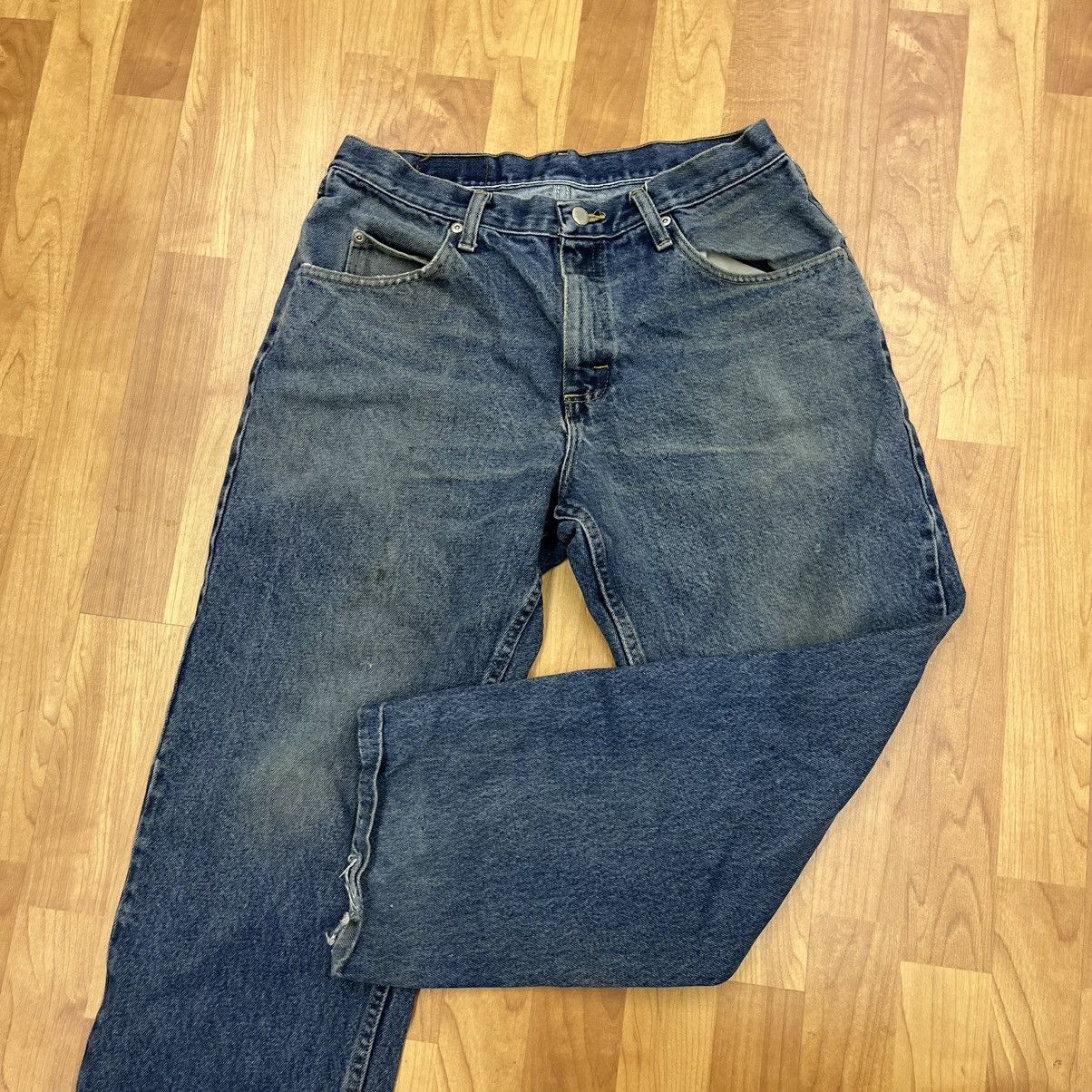 Streetwear × Vintage × Wrangler Vintage Style Workwear Wrangler Denim ...