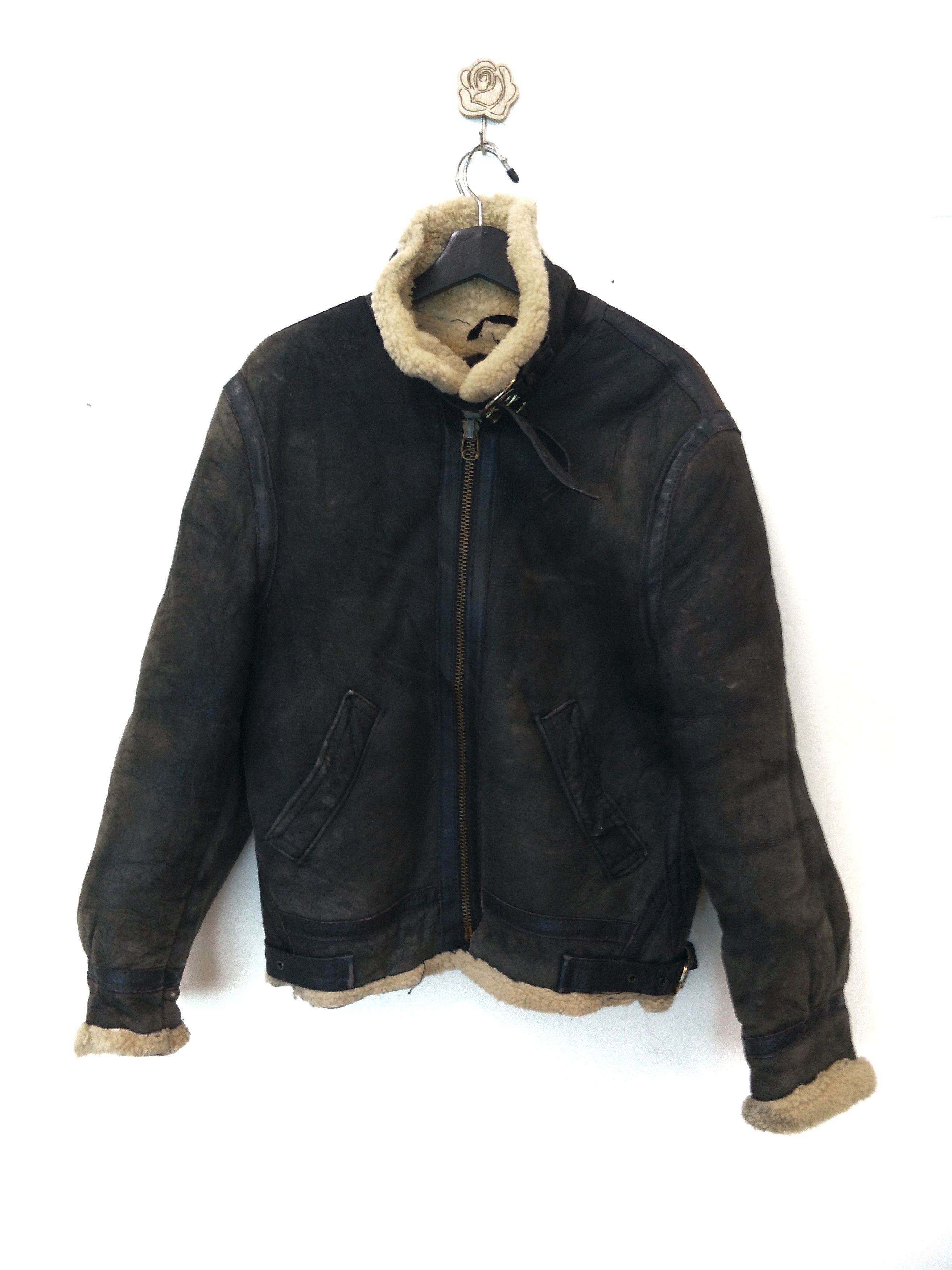 Schott Schott Archive Shearling Type-B3 Usaf Bomber Leather Jacket ...