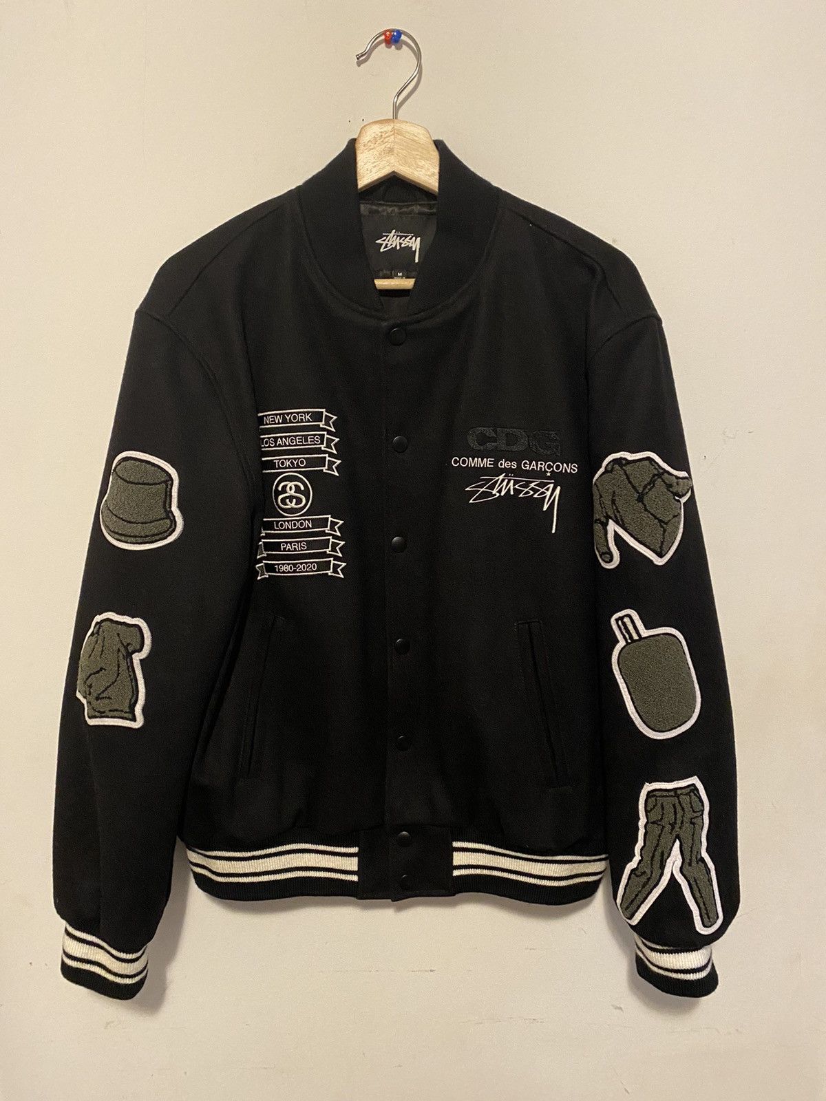 Comme des Garcons × Stussy Stussy x cdg varsity jacket | Grailed
