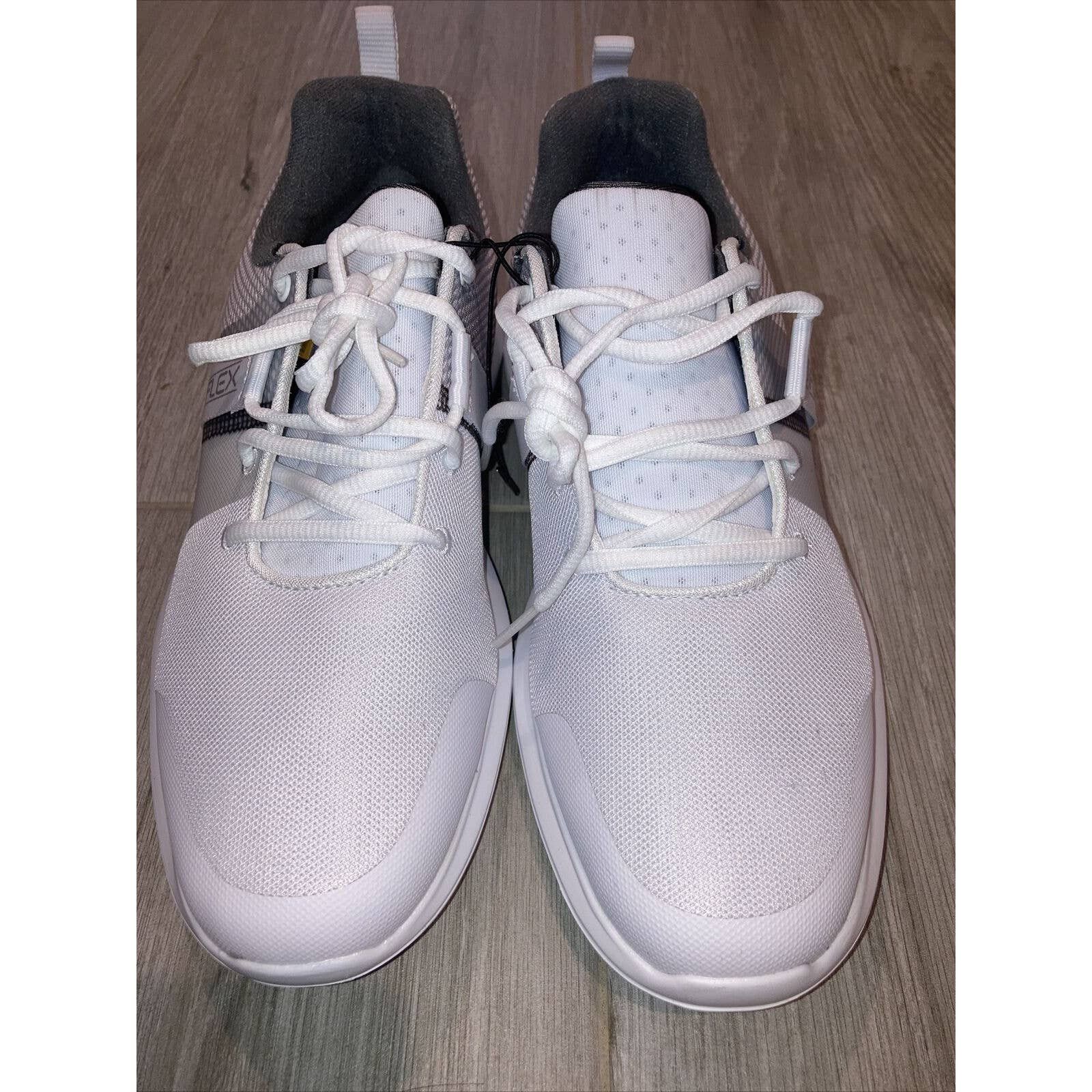 Footjoy MEN 8 FOOTJOY FJ FLEX 56120 GOLF WHITE SPIKELESS SHOES | Grailed