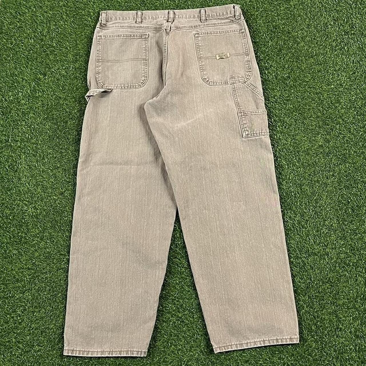 Streetwear × Vintage × Wrangler Y2K Wrangler tan baggy carpenter jeans ...