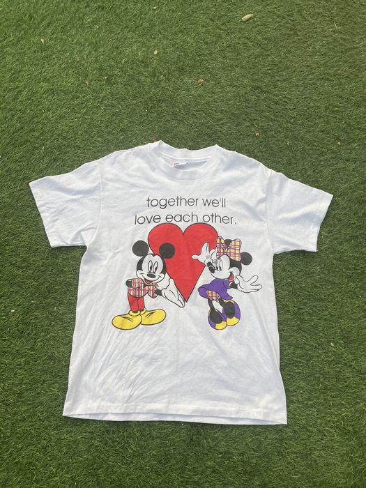 Vintage Vintage bootleg Mickey Mouse and Minnie tee | Grailed