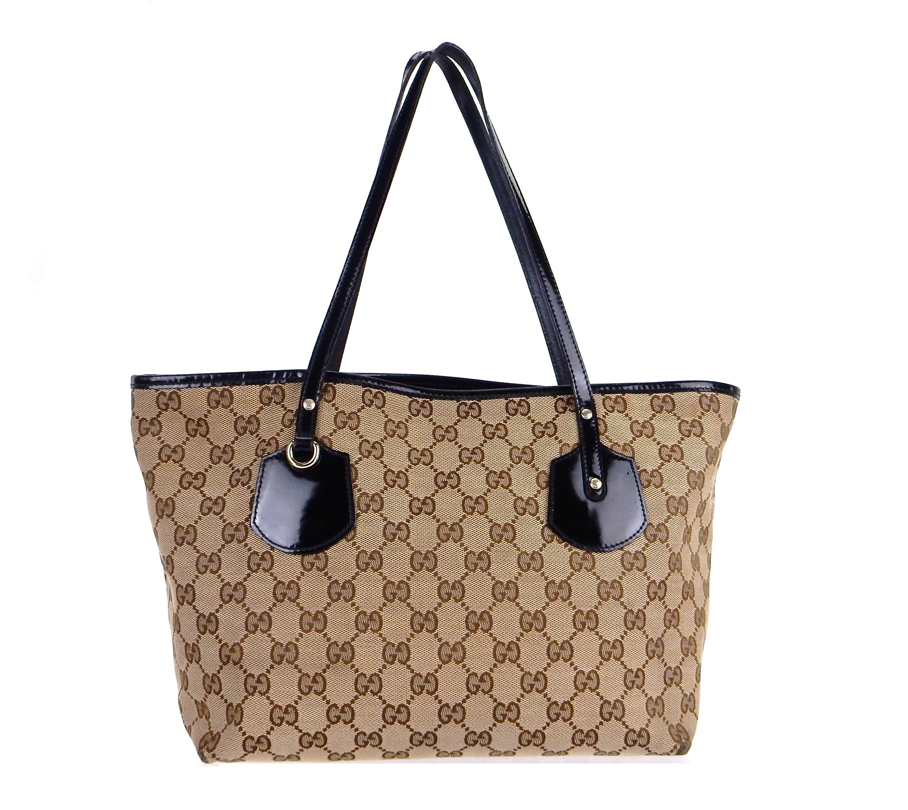 Gucci GG Monogram Canvas Leather Jolie Tote Shoulder Bag | Grailed
