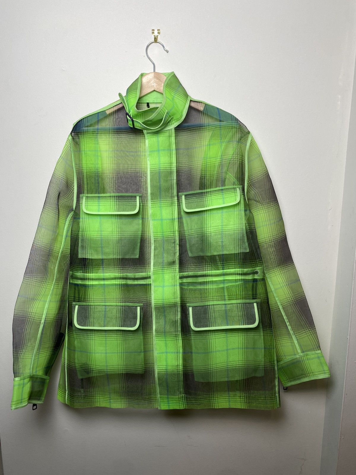 Louis Vuitton × Virgil Abloh Louis Vuitton Neon Check 4 Pocket Jacket ...