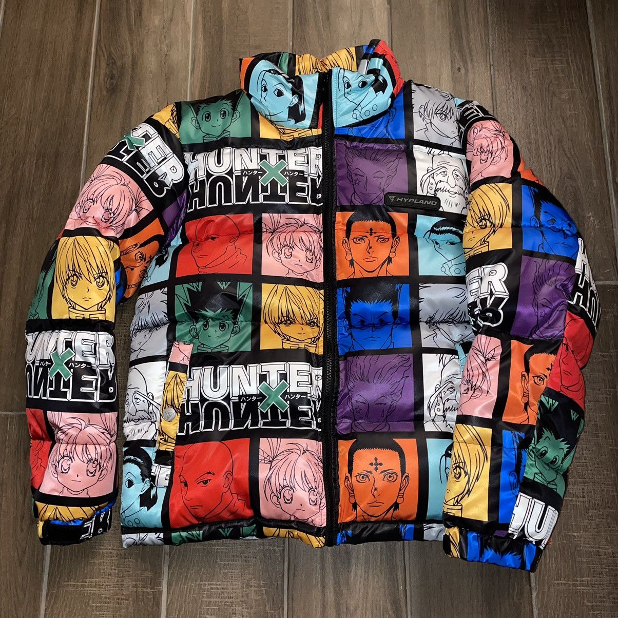 Hypland Hypland Hunter x Hunter Character Puffer Jacket anime | Grailed