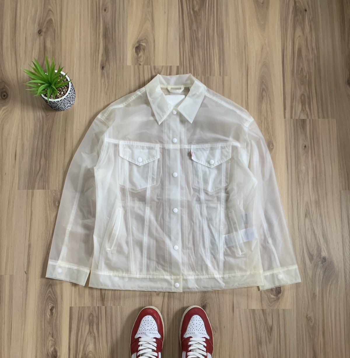 Levi's × Streetwear × Vintage Rare Levi’s Translucent Trucker Jacket ...