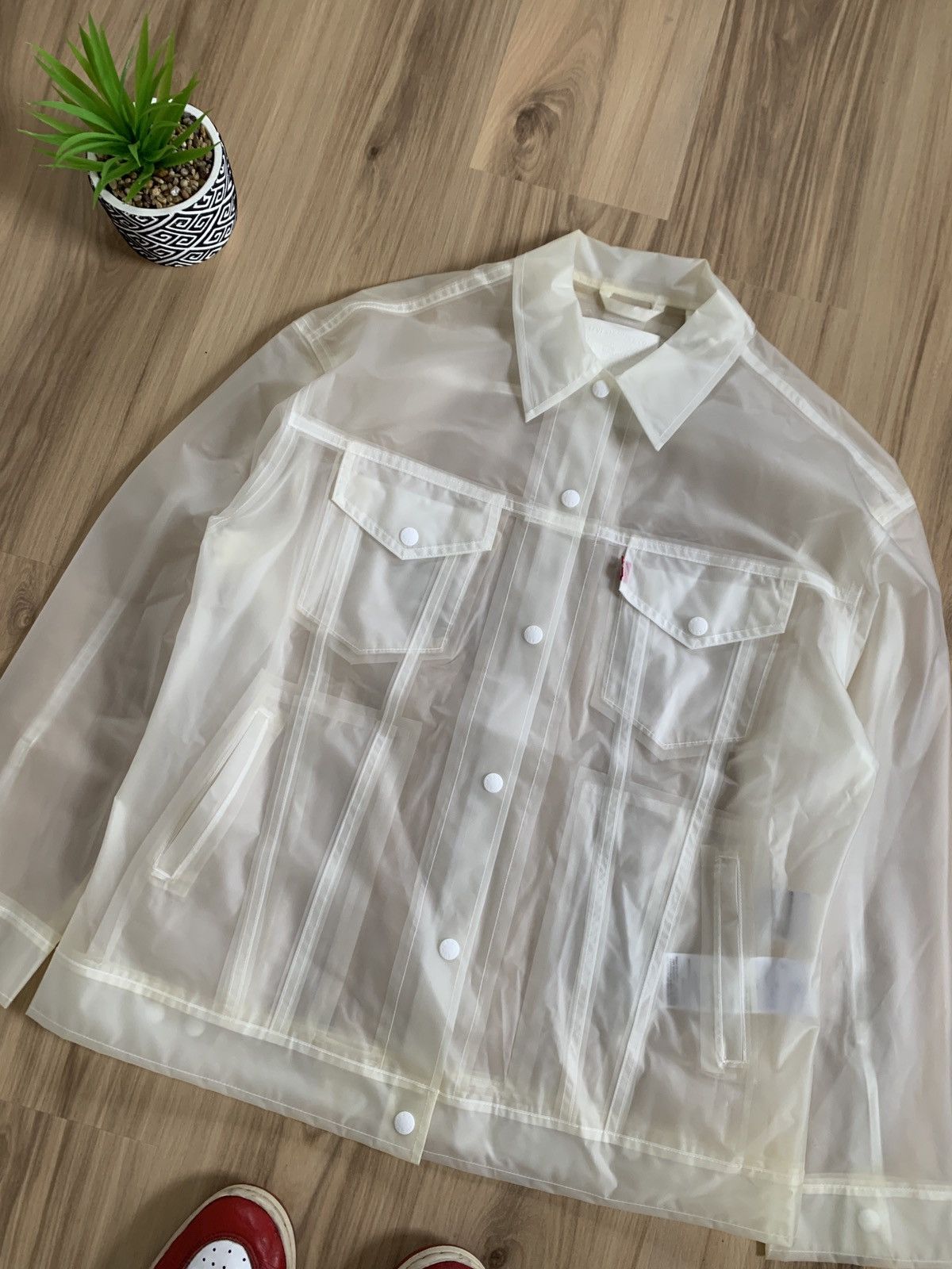 Levi's × Streetwear × Vintage Rare Levi’s Translucent Trucker Jacket ...
