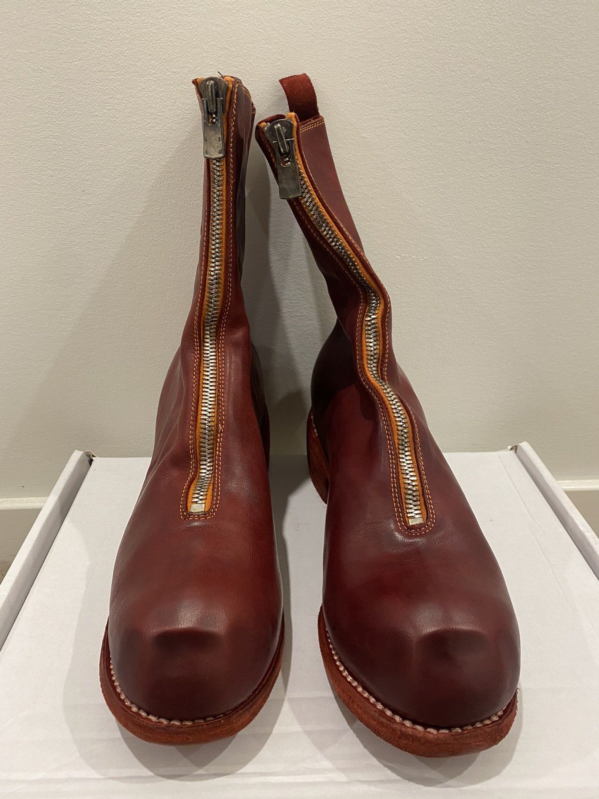Guidi Guidi Horse leather boots PL2 red 43 | Grailed