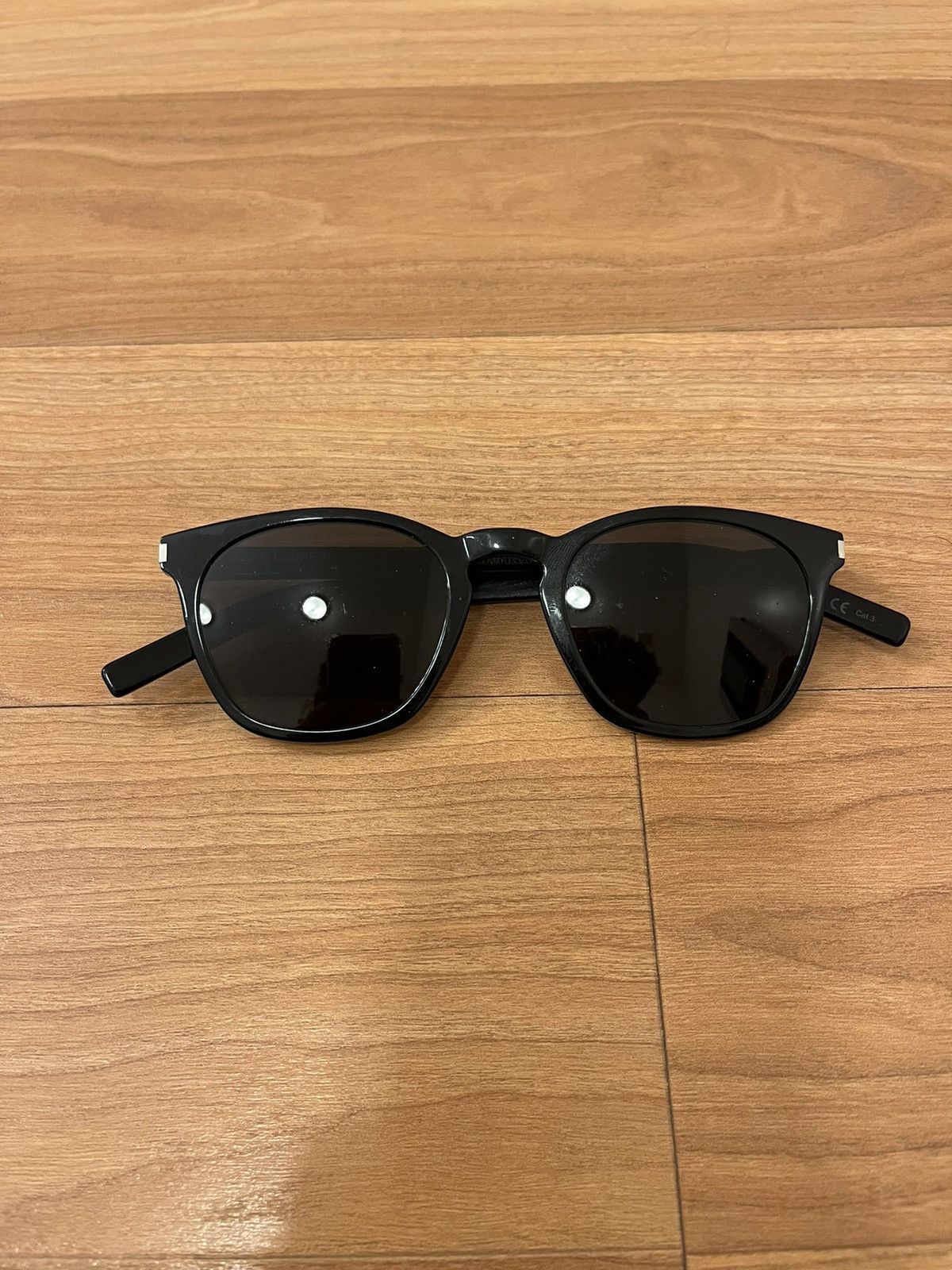 Saint Laurent Paris Saint Laurent SL28 001 Slim Black Sunglasses | Grailed