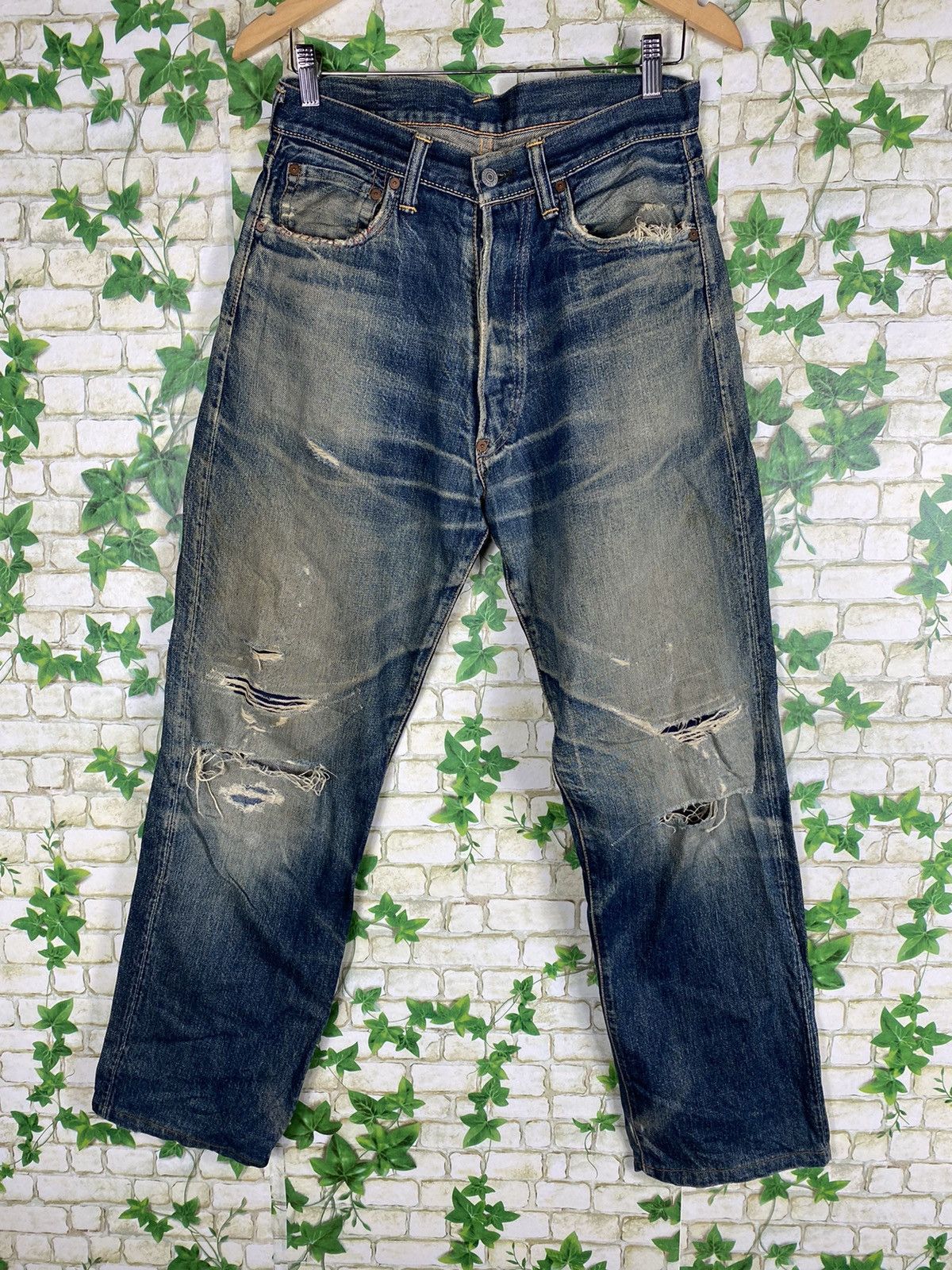 Evisu Distress Denim Homeless Style By Evisu Yamane | Grailed