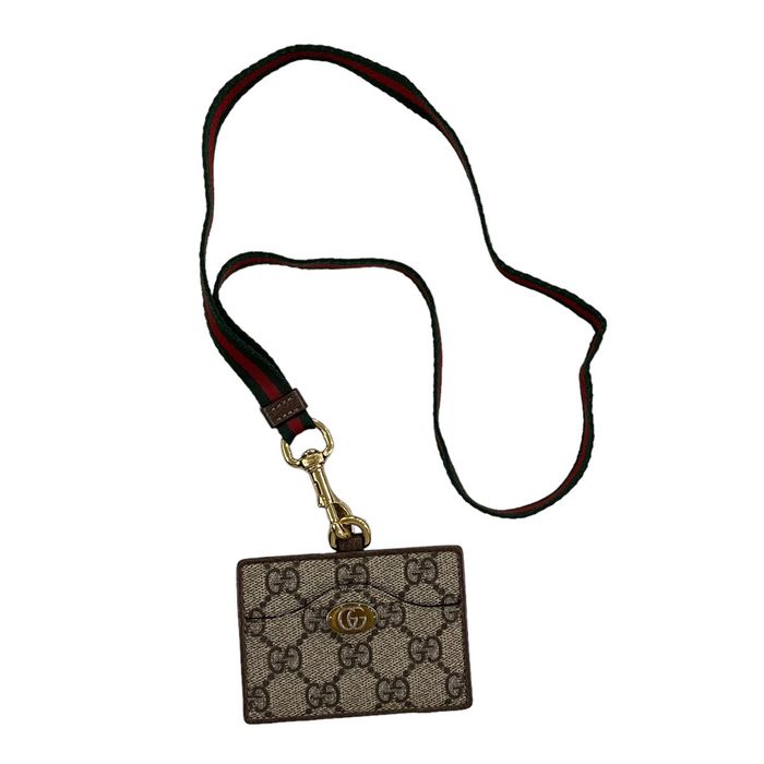 Gucci Gucci Monogram Ophidia Lanyard ID Holder | Grailed