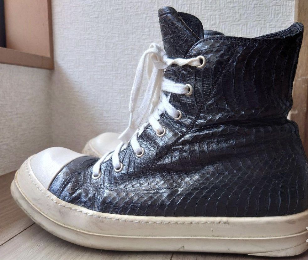 Rick Owens 🐍 Rick Owens Python Leather Ramones 2013 | Grailed