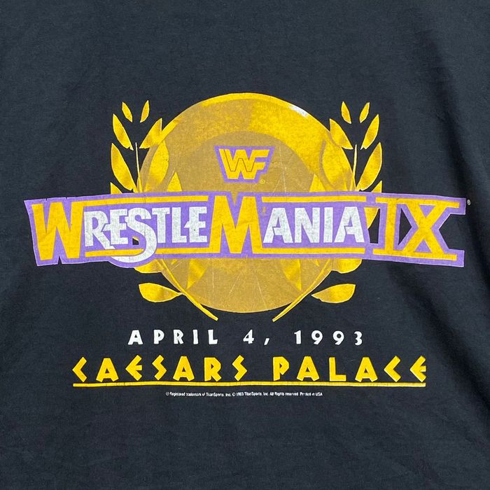 Vintage WWF Wrestlemania IX Vintage 1993 Wrestling Shirt L | Grailed