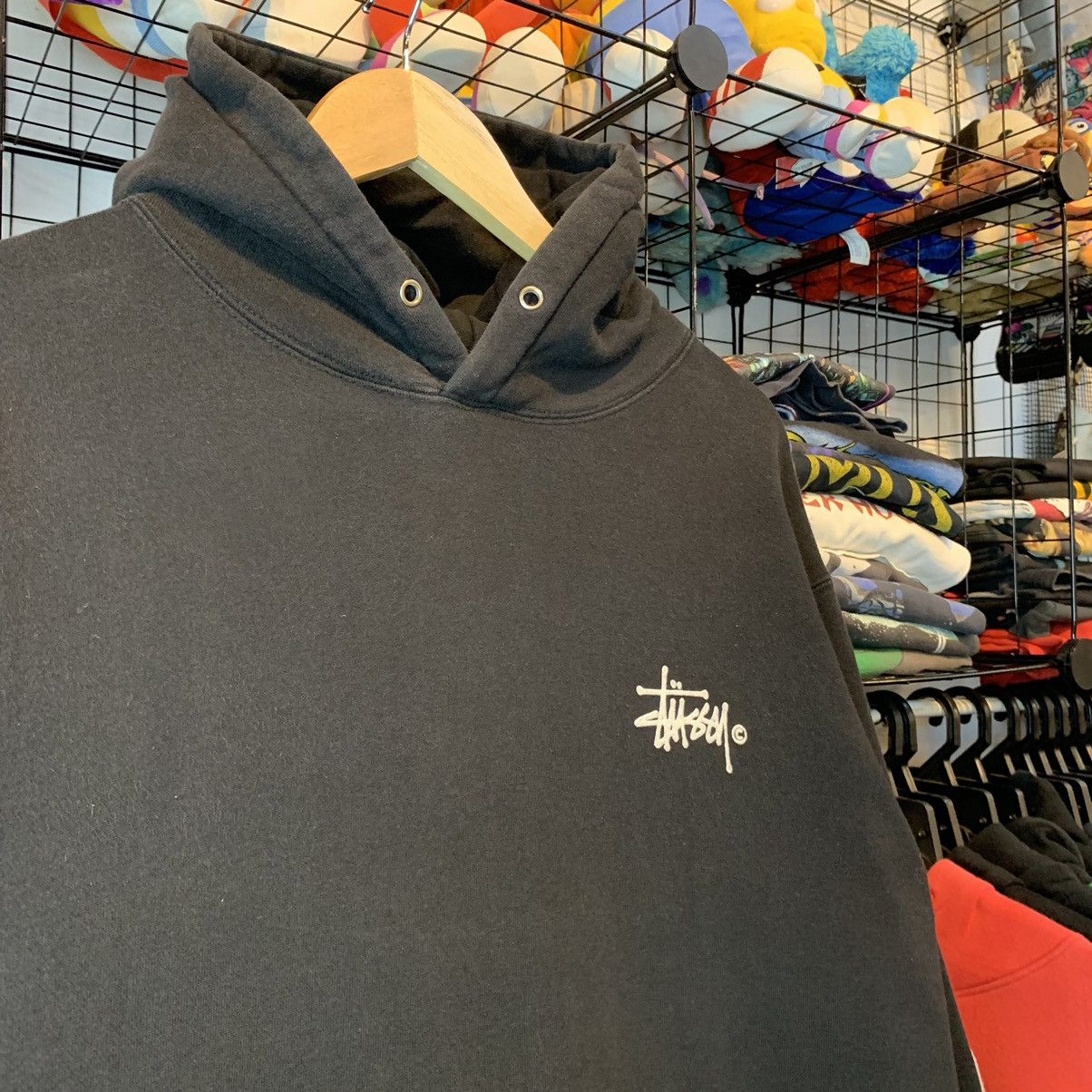 Vintage Vintage Stussy Hoodie Stussy Big Logo Graphic | Grailed