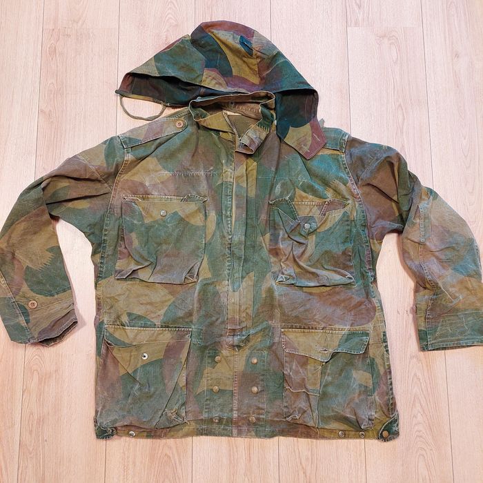 Vintage Original 1950s Belgian Army Moon & Balls Camo Denison Smock ...