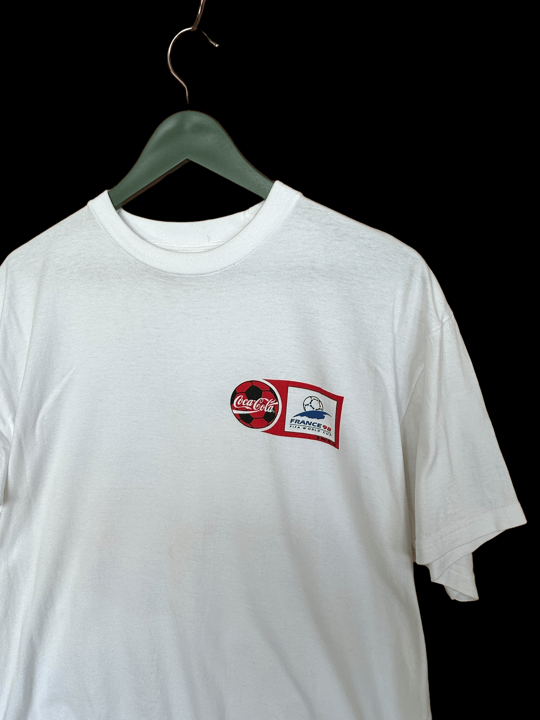Vintage Vintage 90s Coke France 98 Fifa World Cup Promo T-Shirt | Grailed