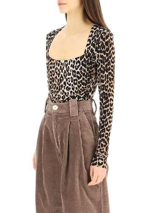 Ganni Ganni leopard print bodysuit | Grailed