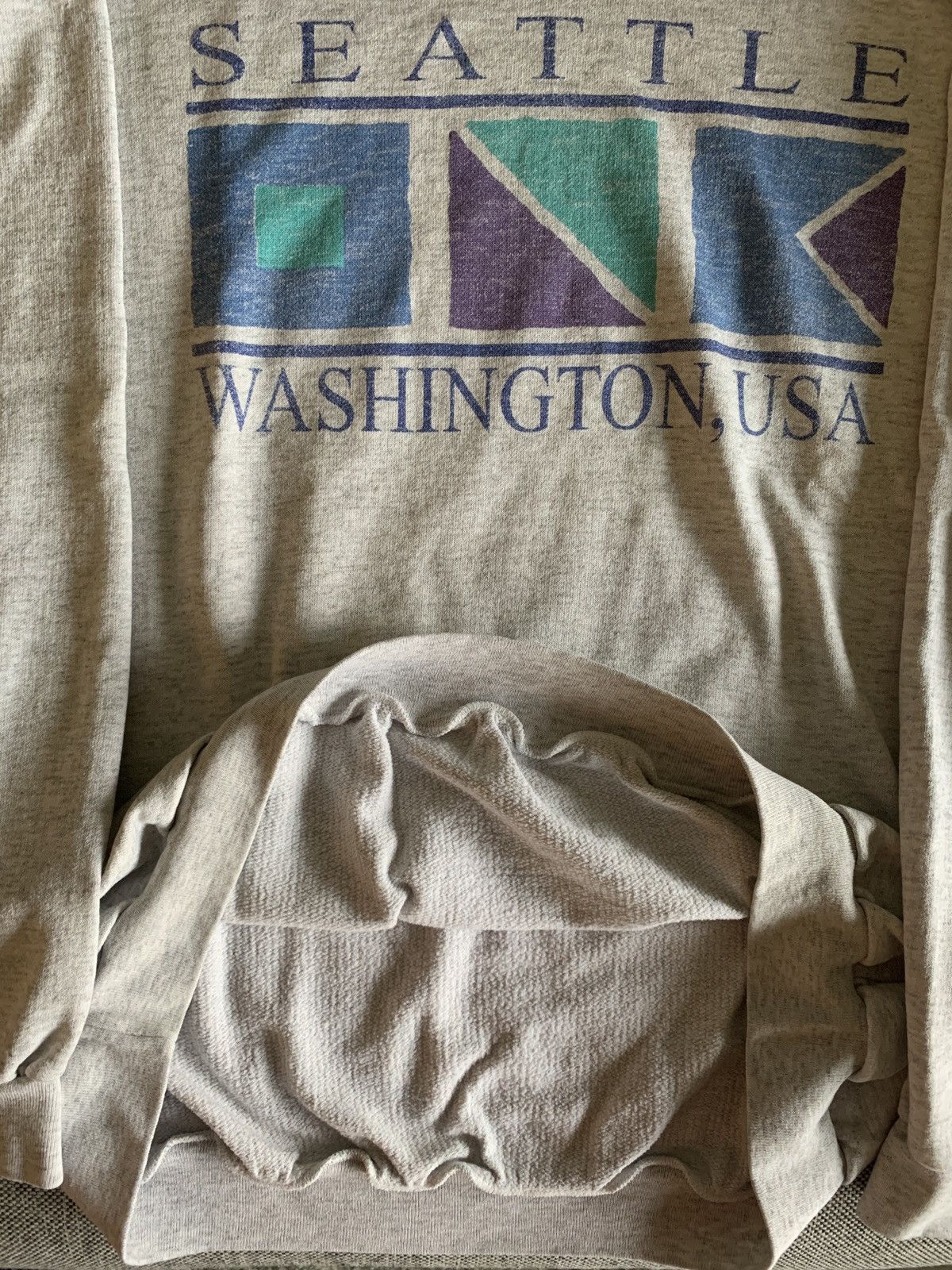 Vintage Vintage 90s Seattle Washington Crewneck Henley 1990s USA | Grailed