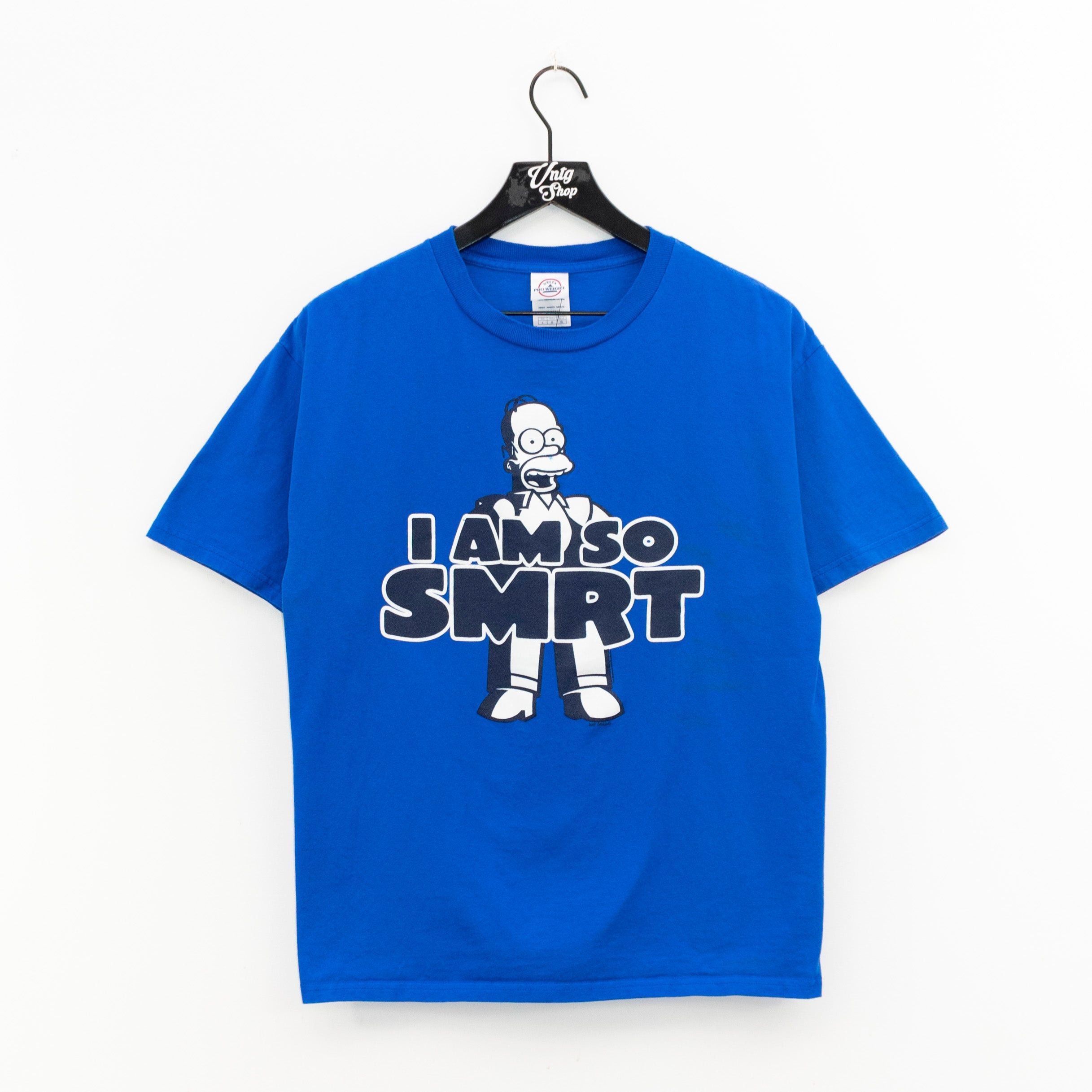 Vintage Y2K The Simpsons Homer I Am So Smrt T-Shirt Size Large | Grailed