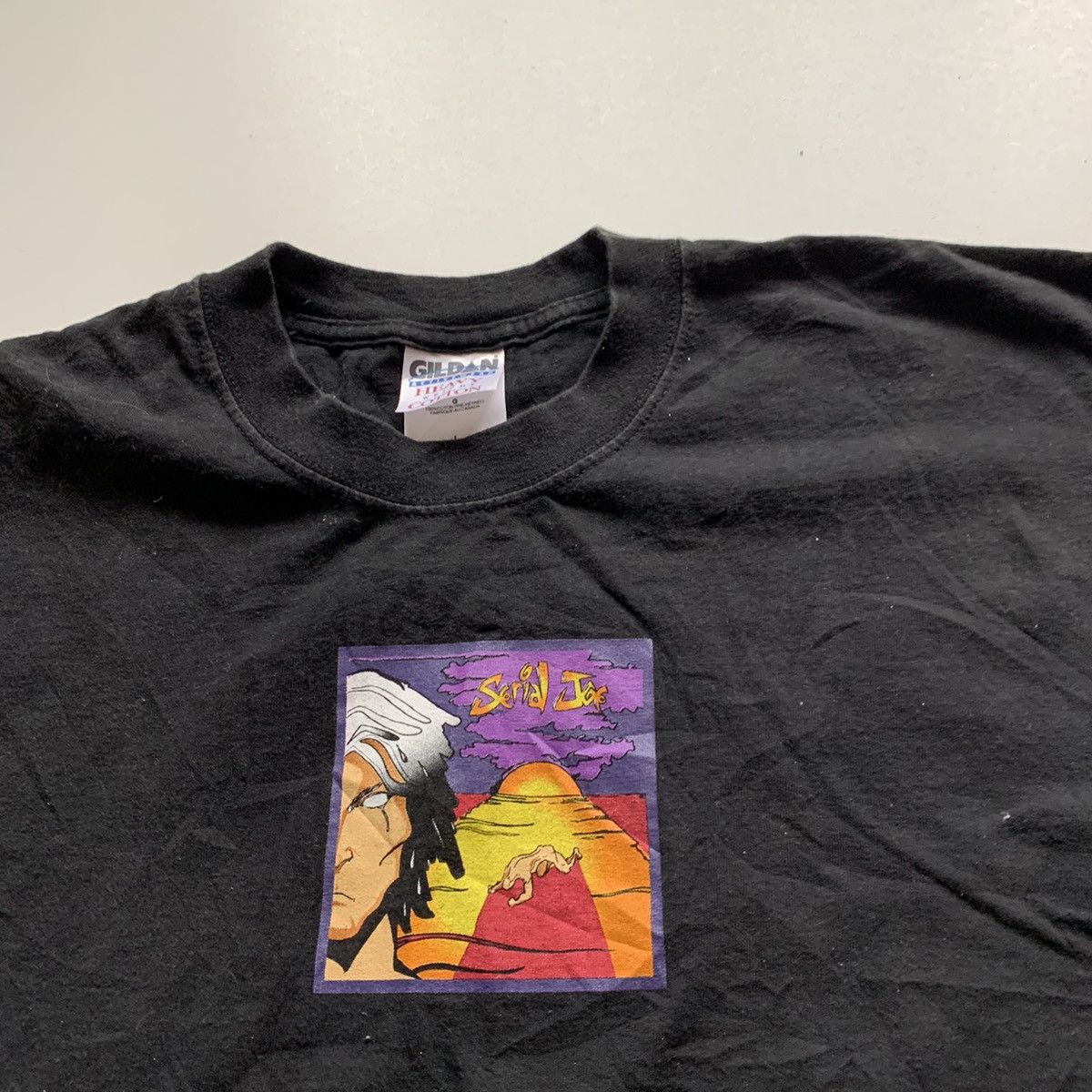 Vintage Vintage 90s Serial Joe Face Down band graphic t shirt black ...