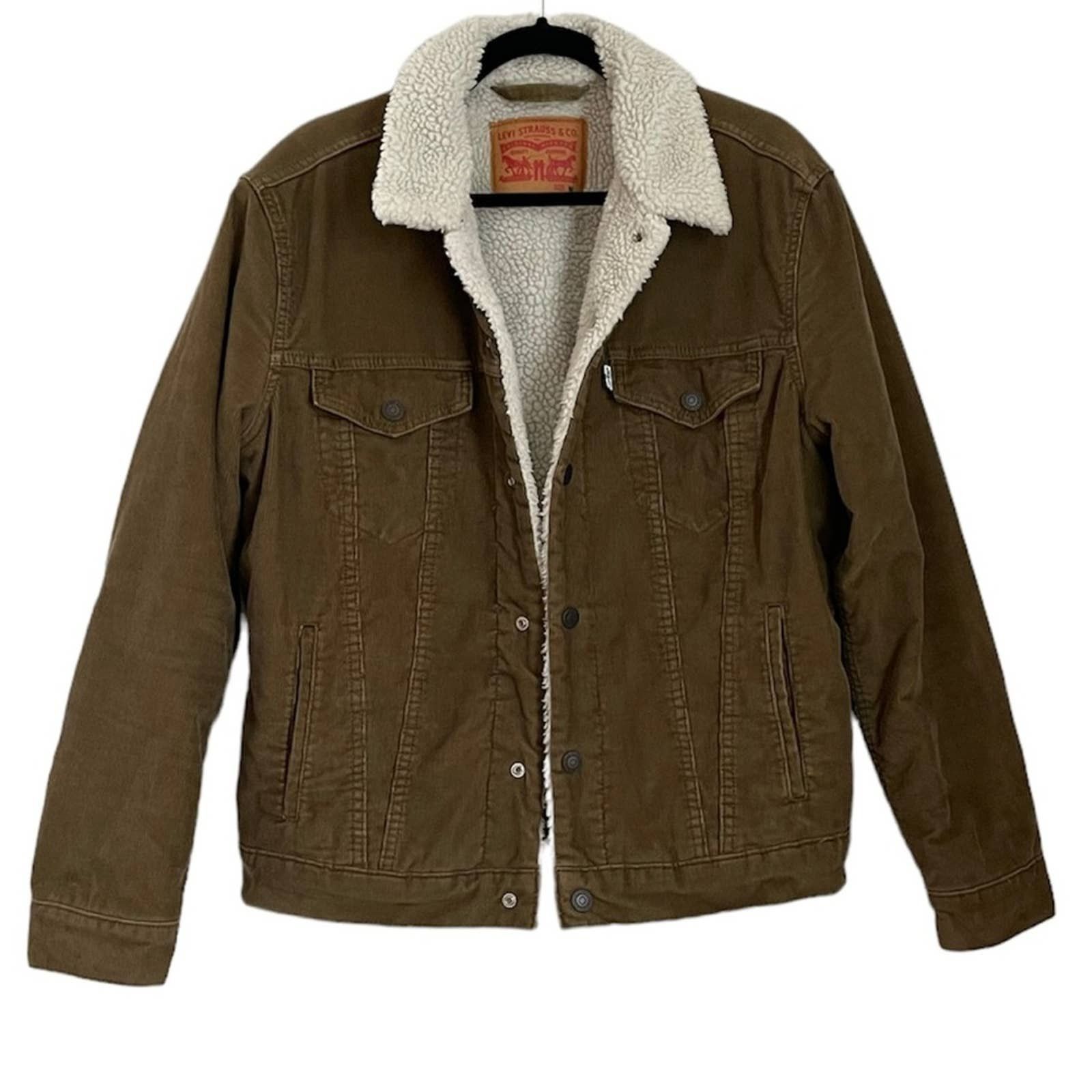 Levi's Levi’s Brown Corduroy Sherpa Lined Trucker Jacket | Grailed