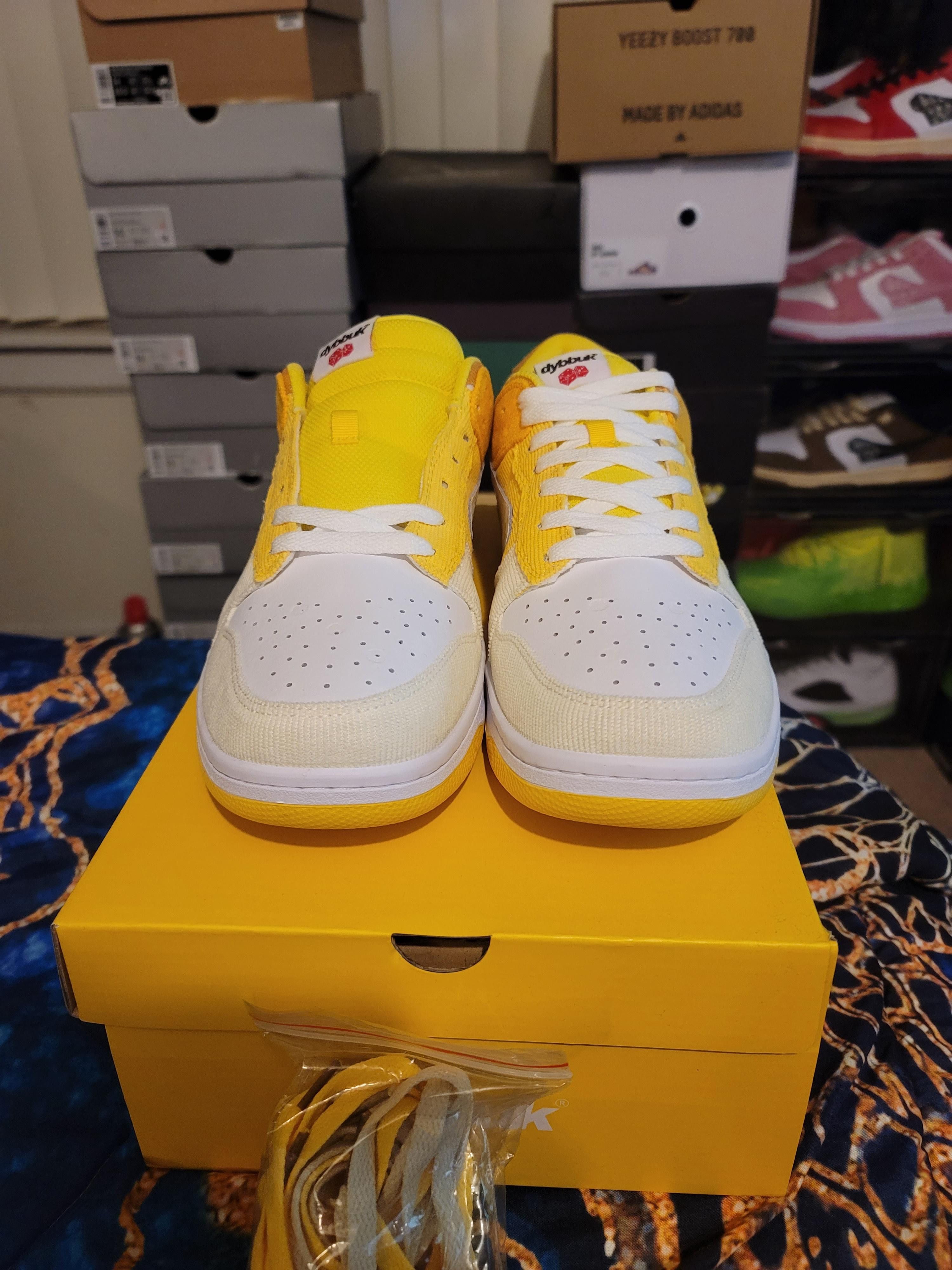 Custom 🎲 Dybbuk Lucky 7 Sunrise Yellow Dunk Size 13 New in Box 🎲 | Grailed