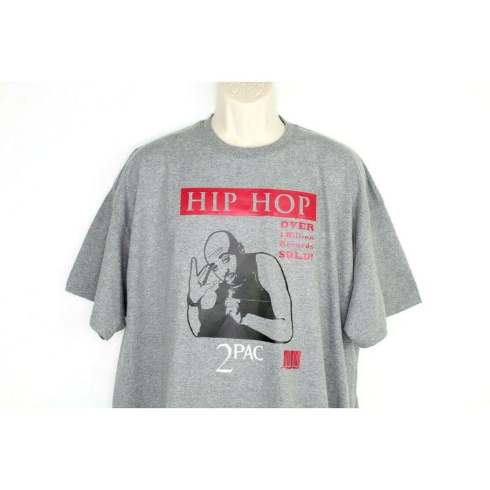 Gildan 2Pac Mens T shirt Size 2XL Rap Hip Hop Outlaws Heathered Gray ...