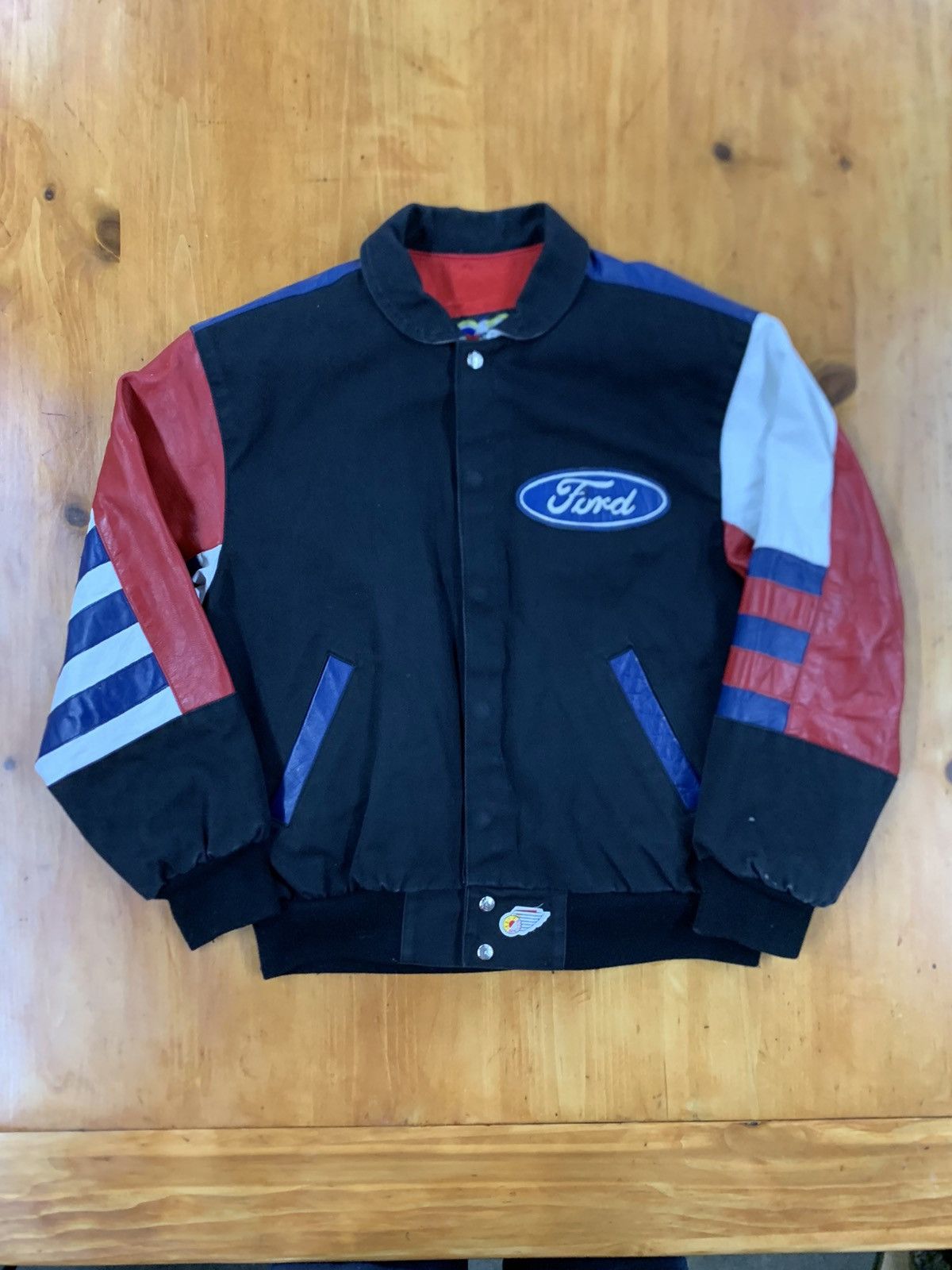 Jh Design × Racing × Vintage Vintage JH Designs Ford USA Racing Jacket ...