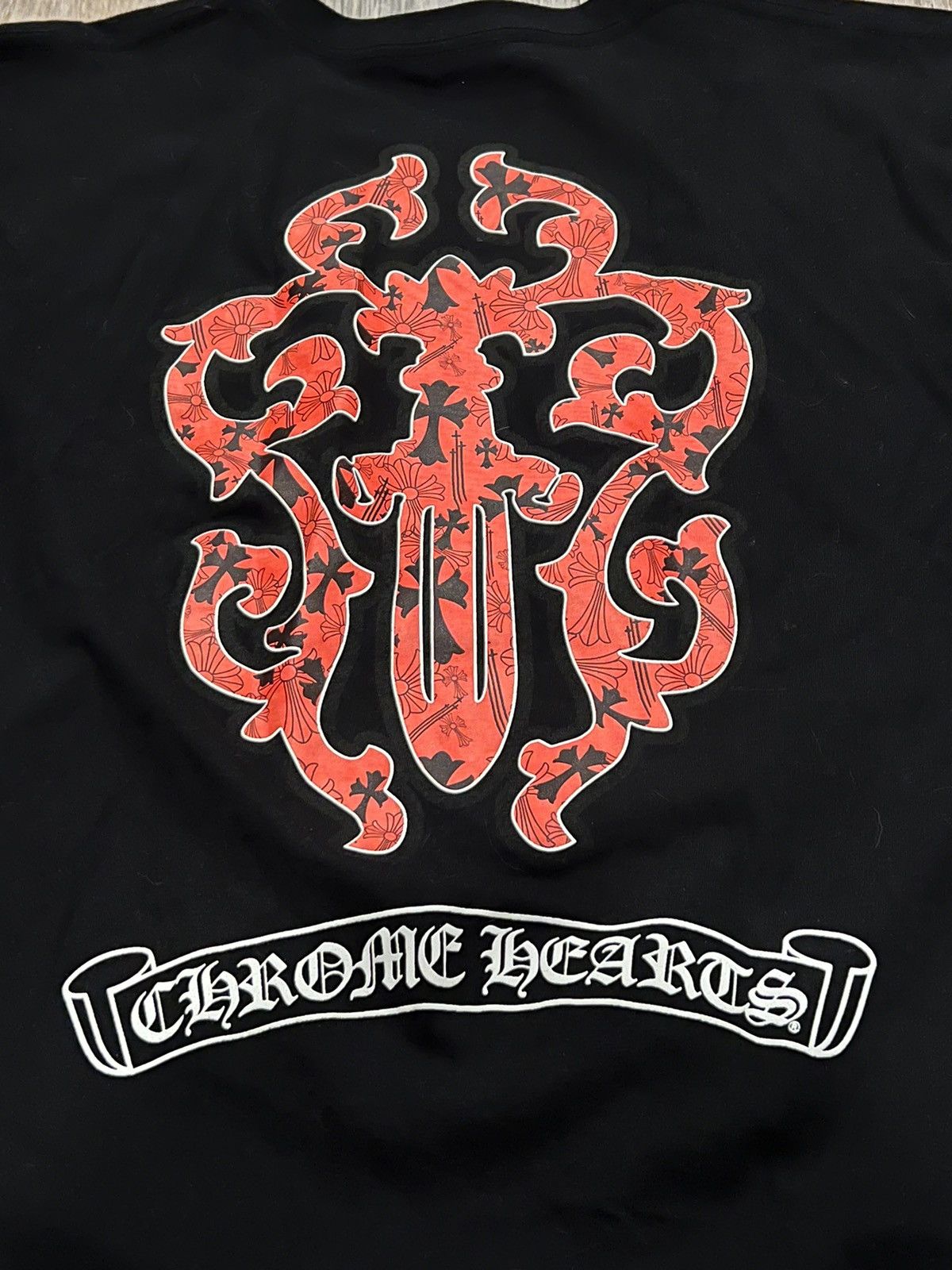 Chrome Hearts Chrome Hearts Red Dagger Pocket Tee | Grailed