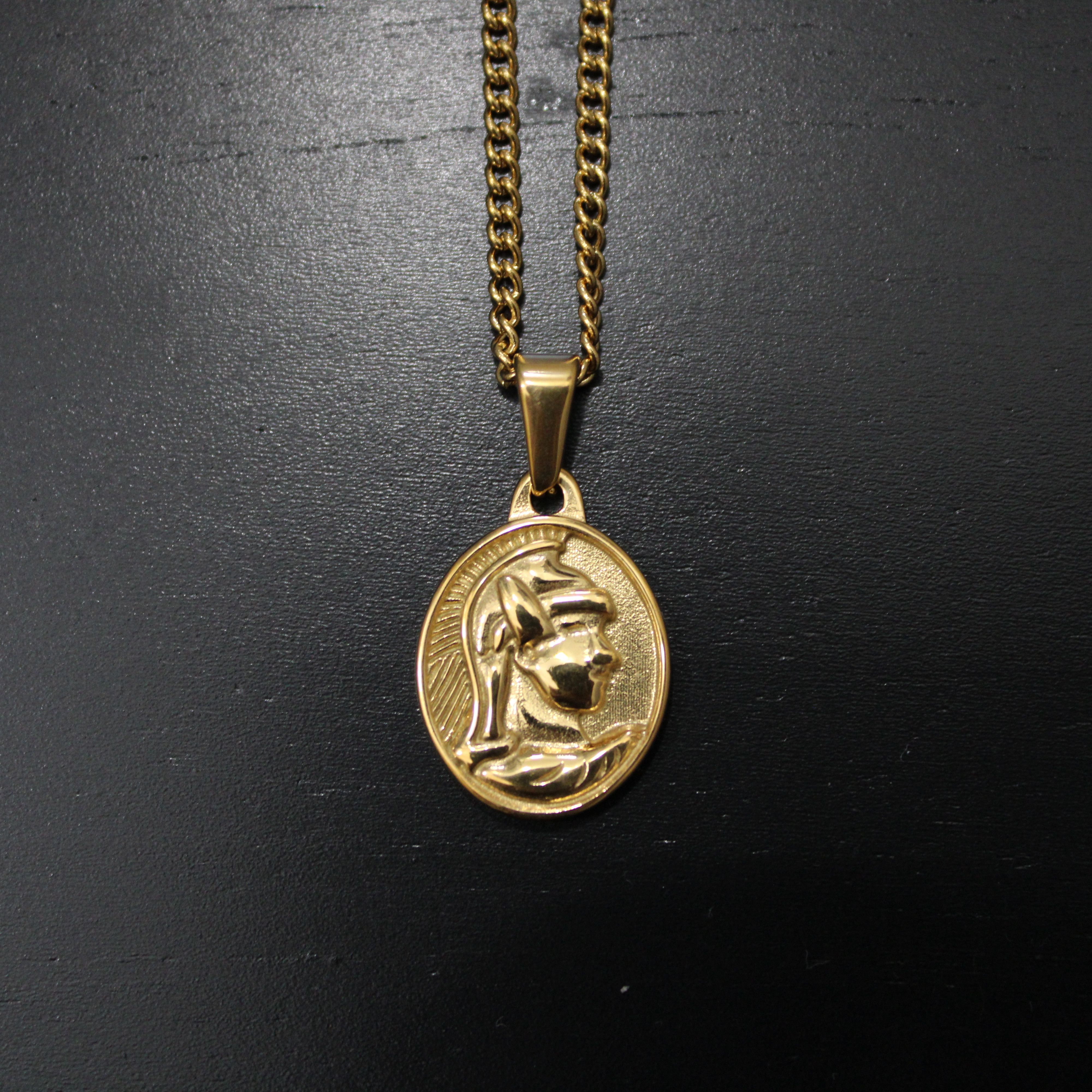 Jewelry × Streetwear Gold Spartan Pendant Chain Necklace | Grailed