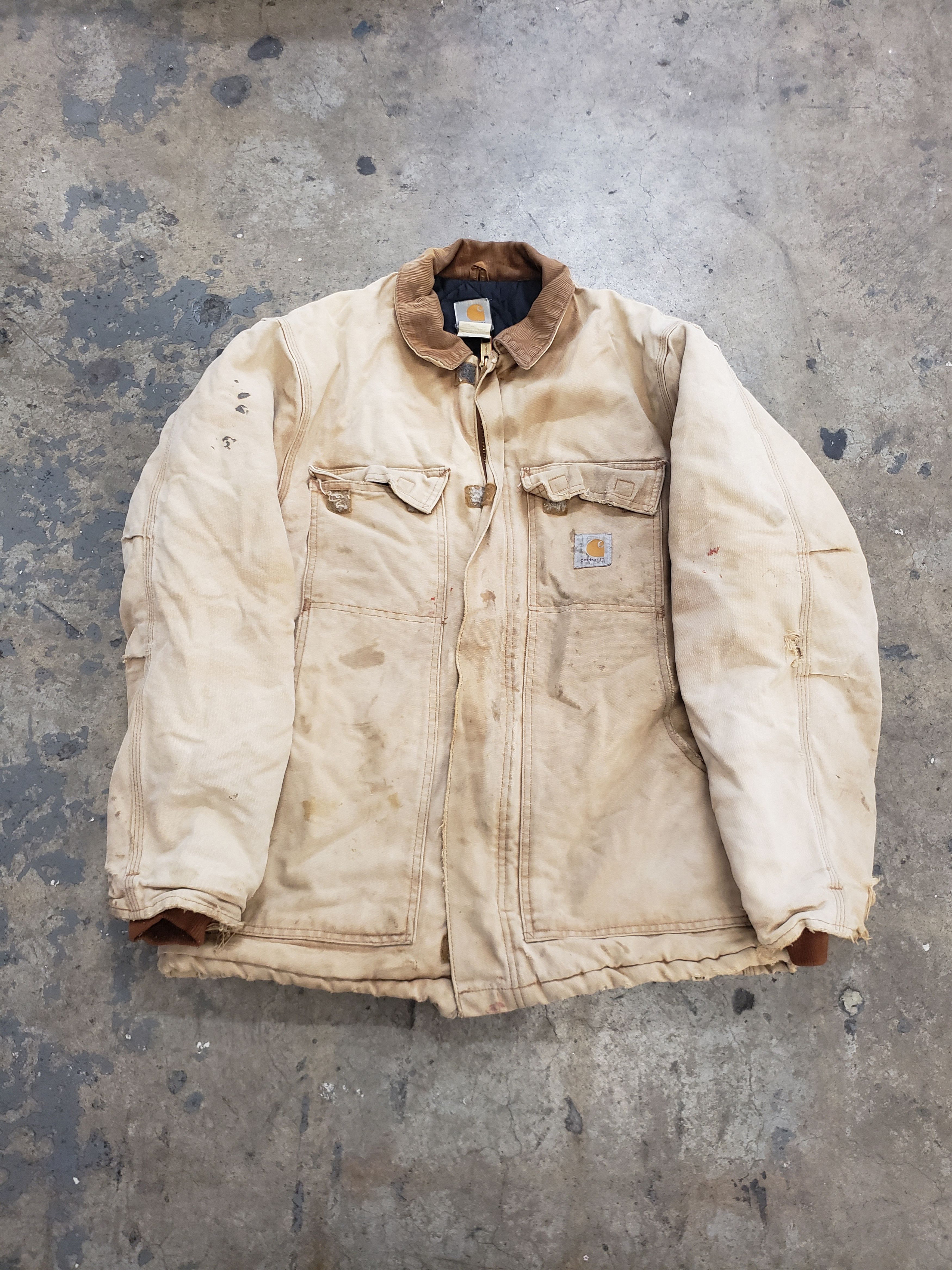 Vintage Vintage Faded Distressed Carhartt Work Jacket | Grailed