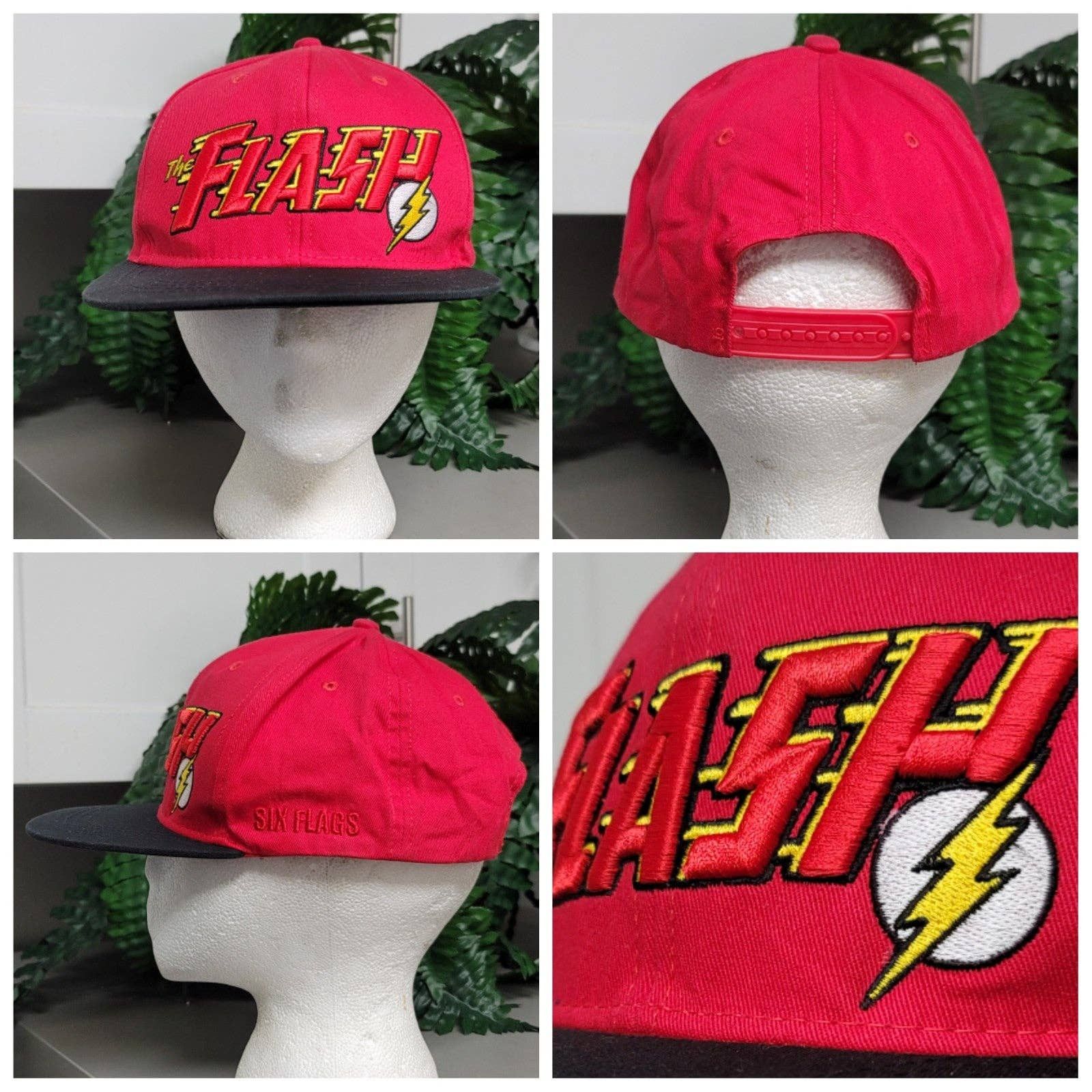 Dc Comics DC Comics The Flash Six Flags 3D Embossed Snapback Hat | Grailed
