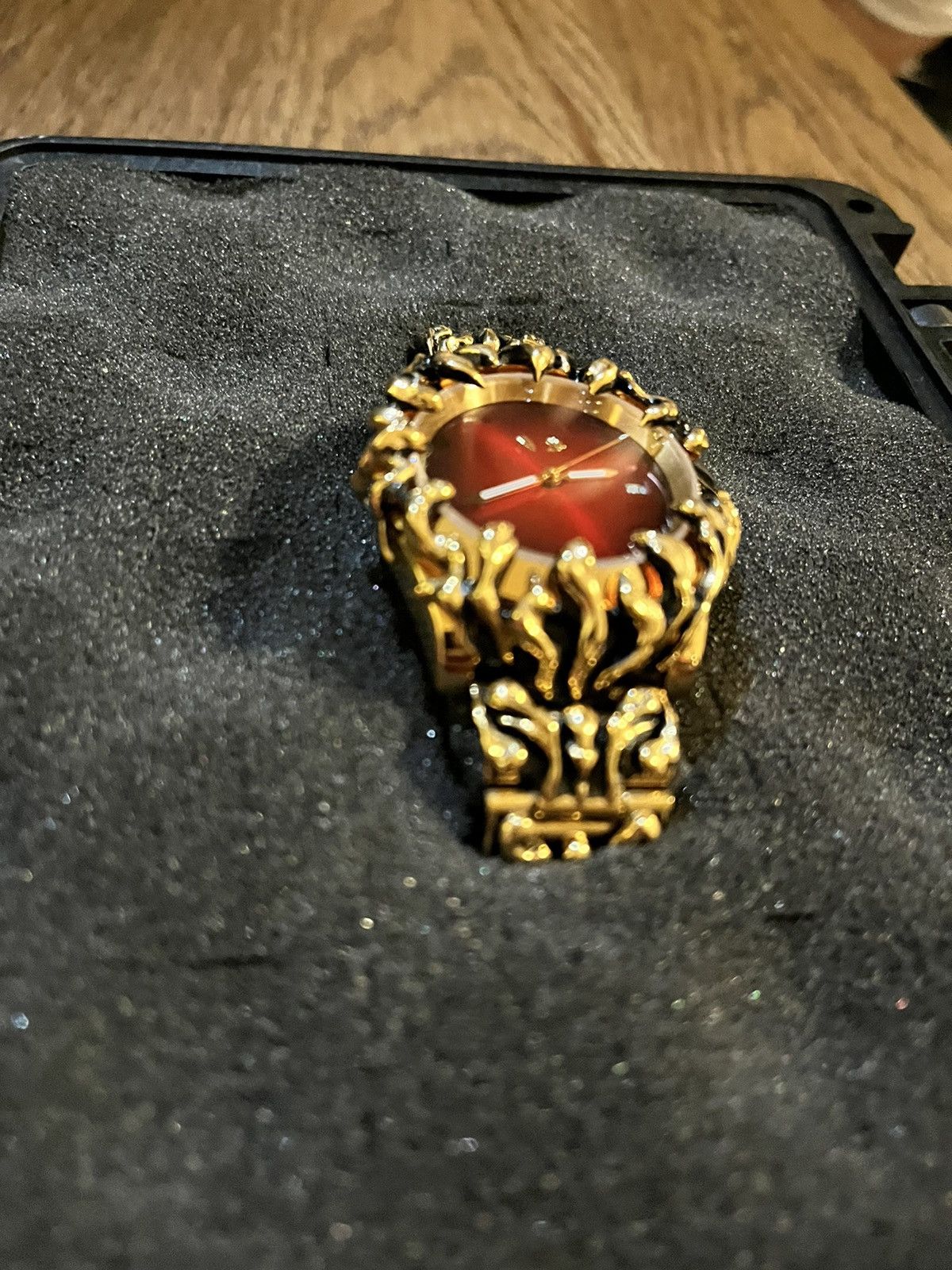 Avant Garde *final price* Alabaster Industries Gold Hawk in Red | Grailed