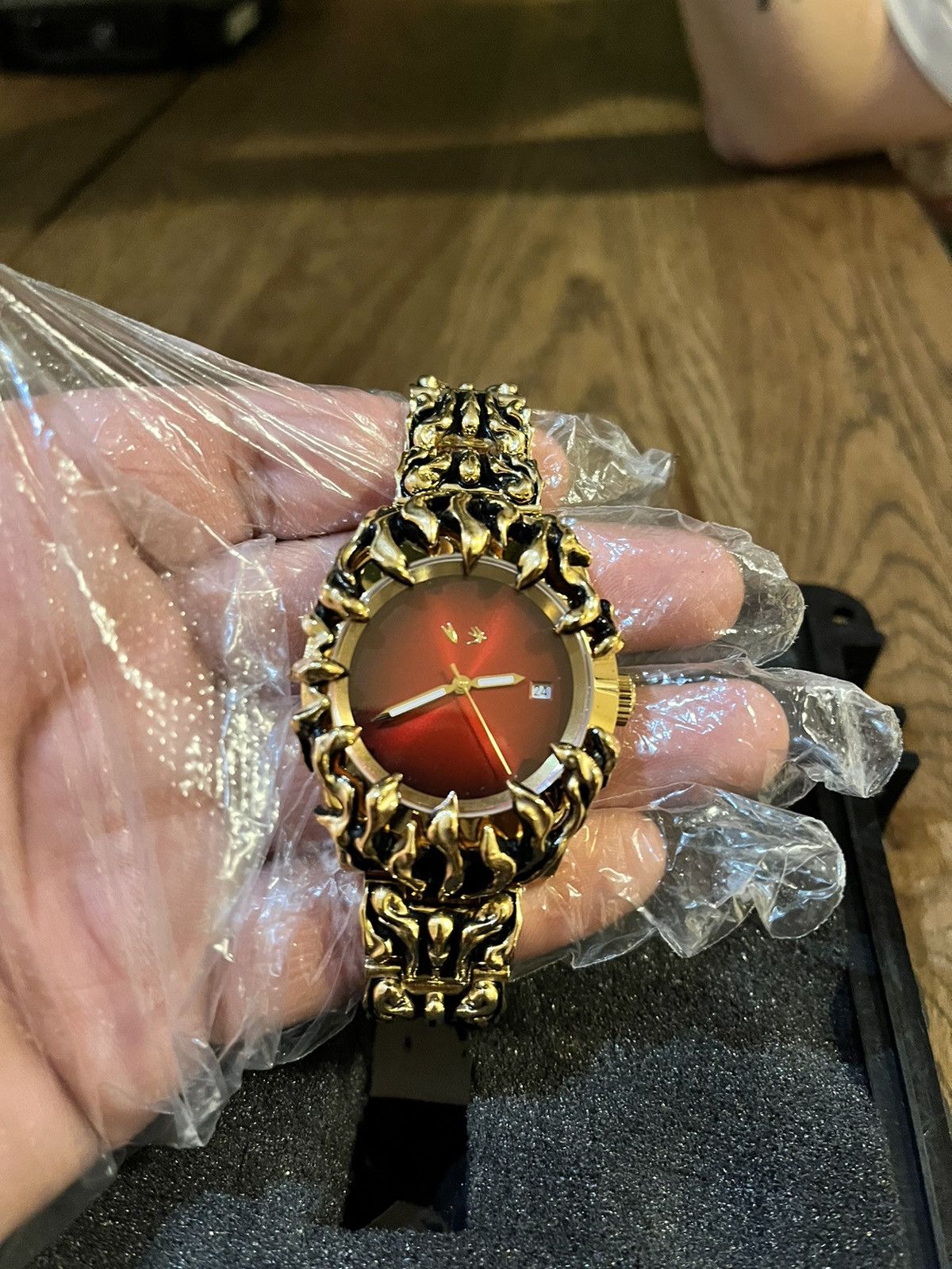 Avant Garde *final price* Alabaster Industries Gold Hawk in Red | Grailed