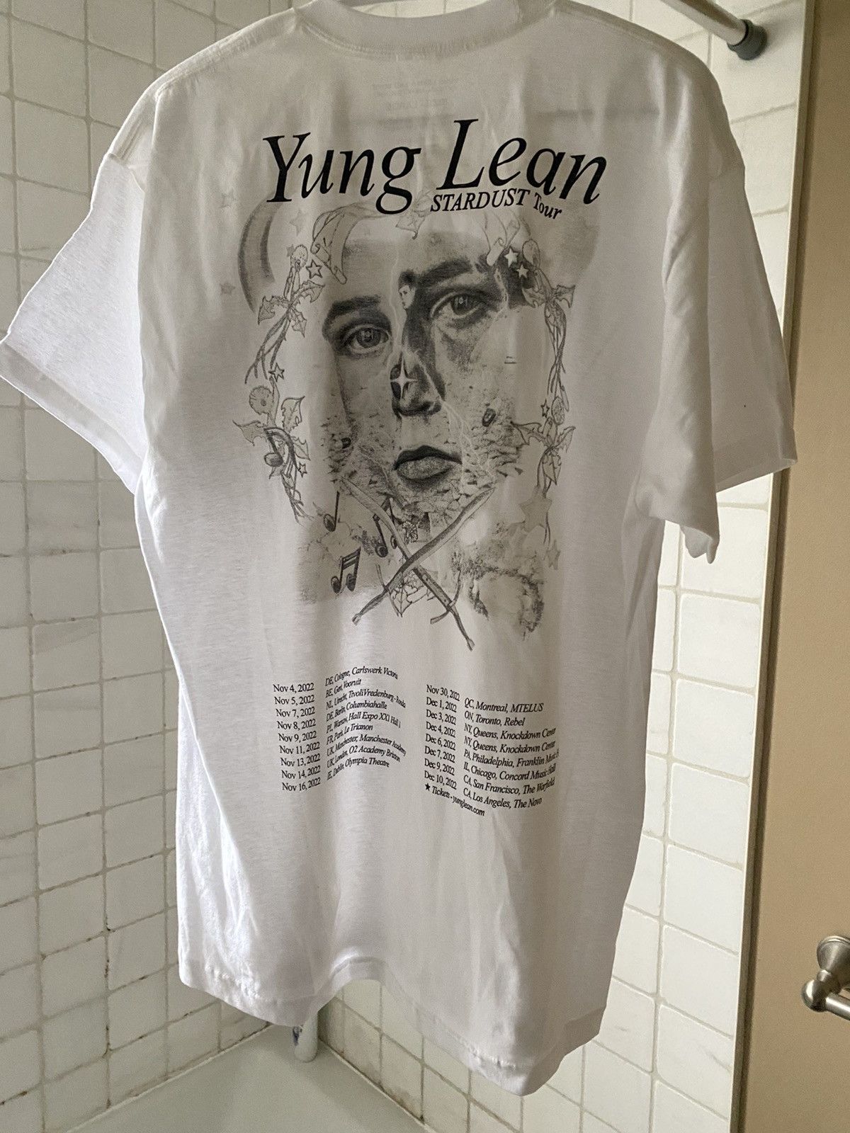 Sad Boys × Yung Lean Yung Lean Sadboys Stardust Tour Tee Shirt Merch ...