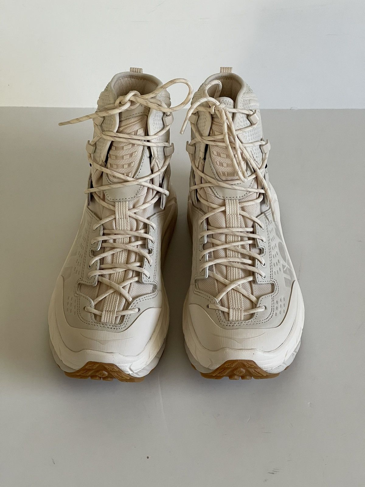 Hoka One One *FINAL DROP* Hoka Tor Ultra Hi Goretex Eggnog 2022 | Grailed