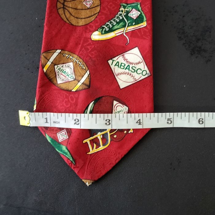 Tabasco Tabasco Hot Sauce Sports Printed 100% Silk Tie Men's | Grailed