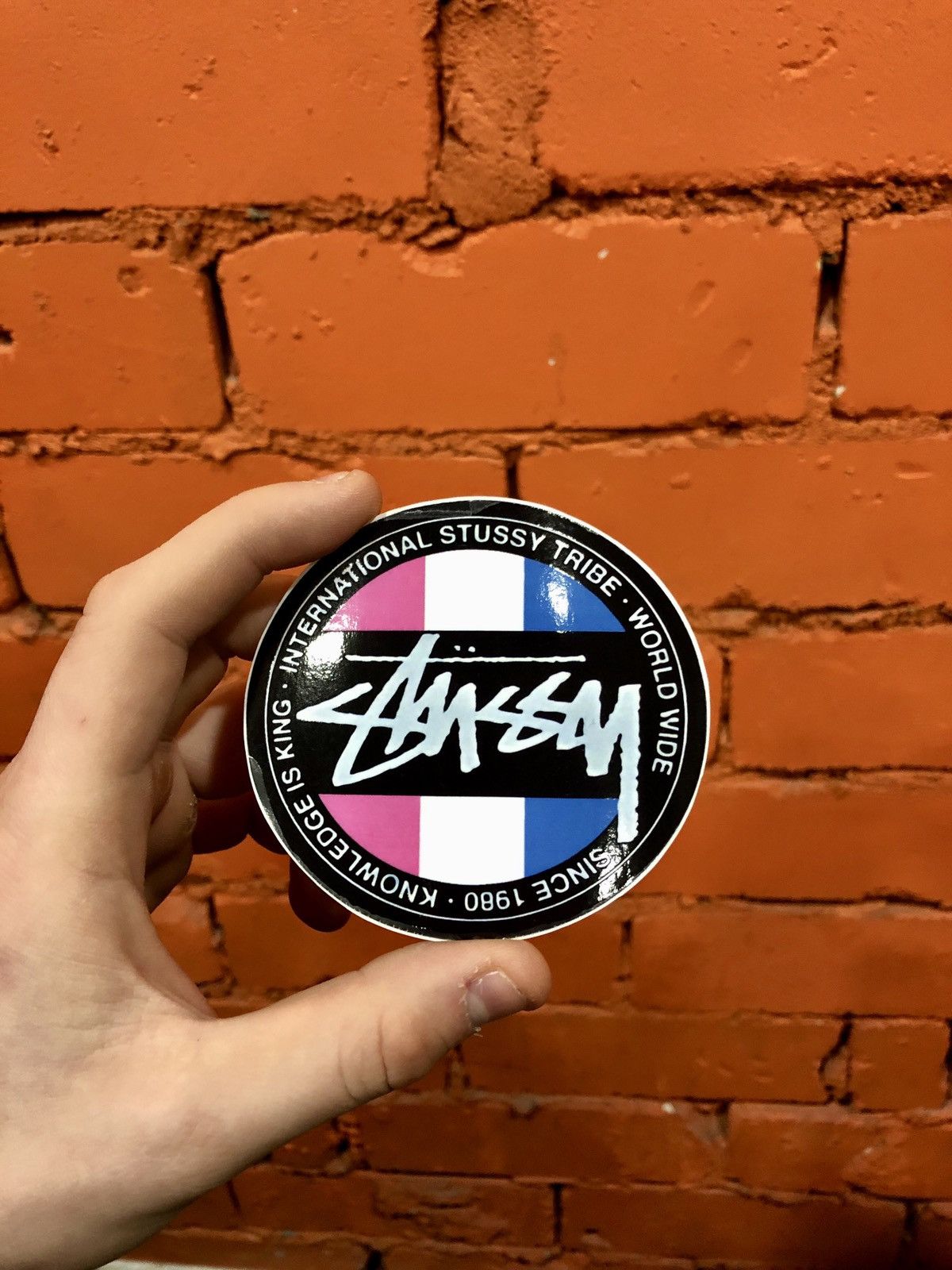 Vintage Stussy Worldwide Sticker Vinyl Decal Worldwide | Grailed