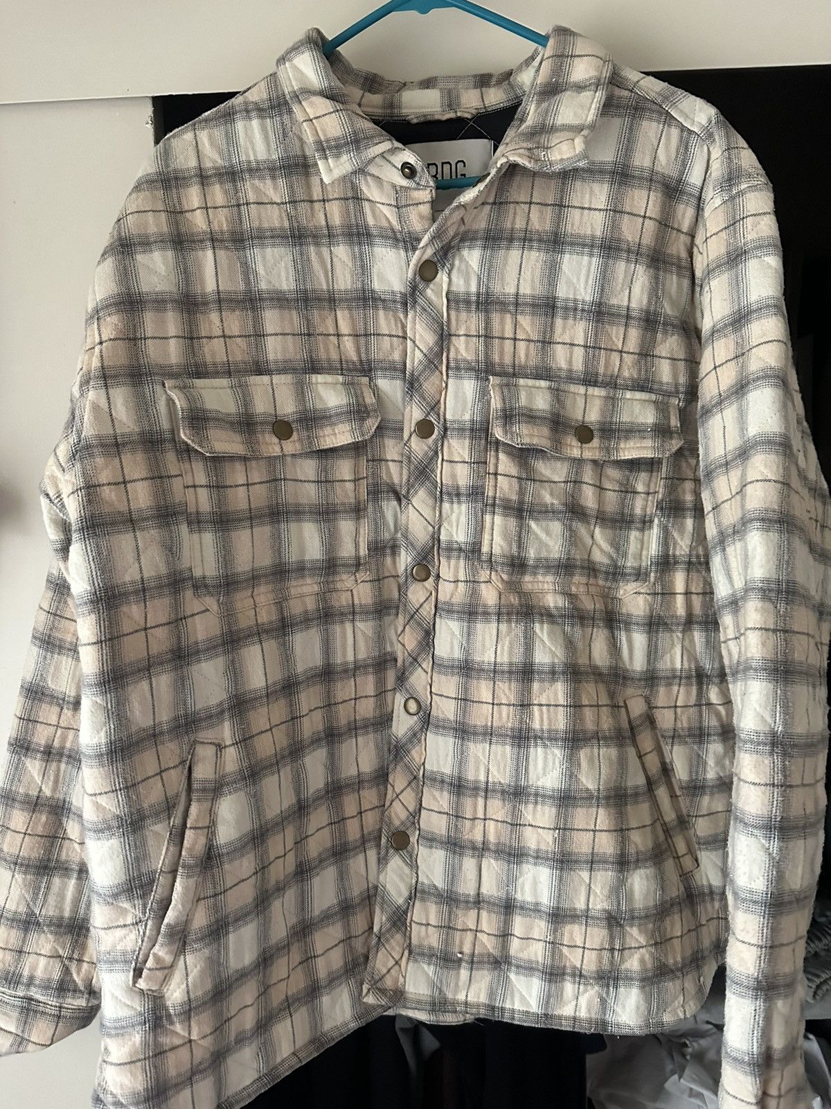 Bdg tan flannel jacket | Grailed