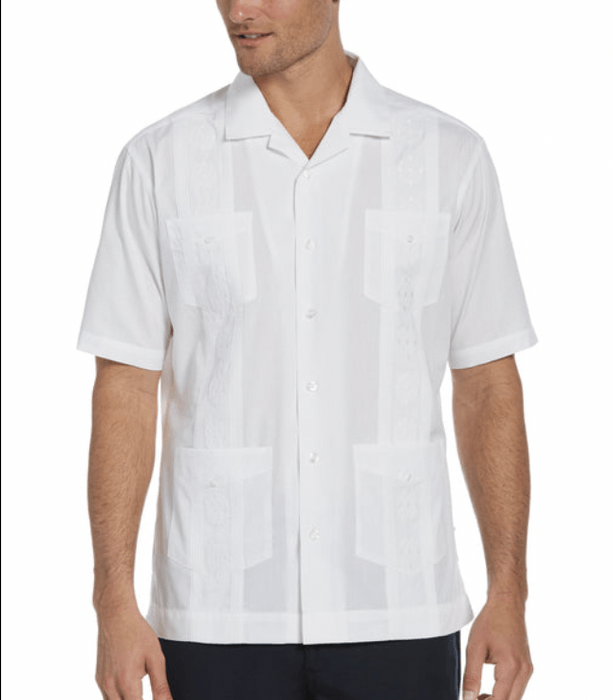 Cubavera Cubavera Embroidered Guayabera Shirt Pure White | Grailed