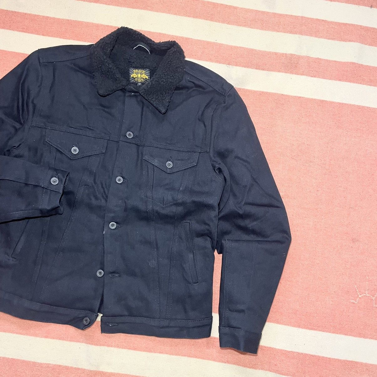 Brave Star Selvage Brave Star Sherpa Lined Selvedge Denim trucker ...