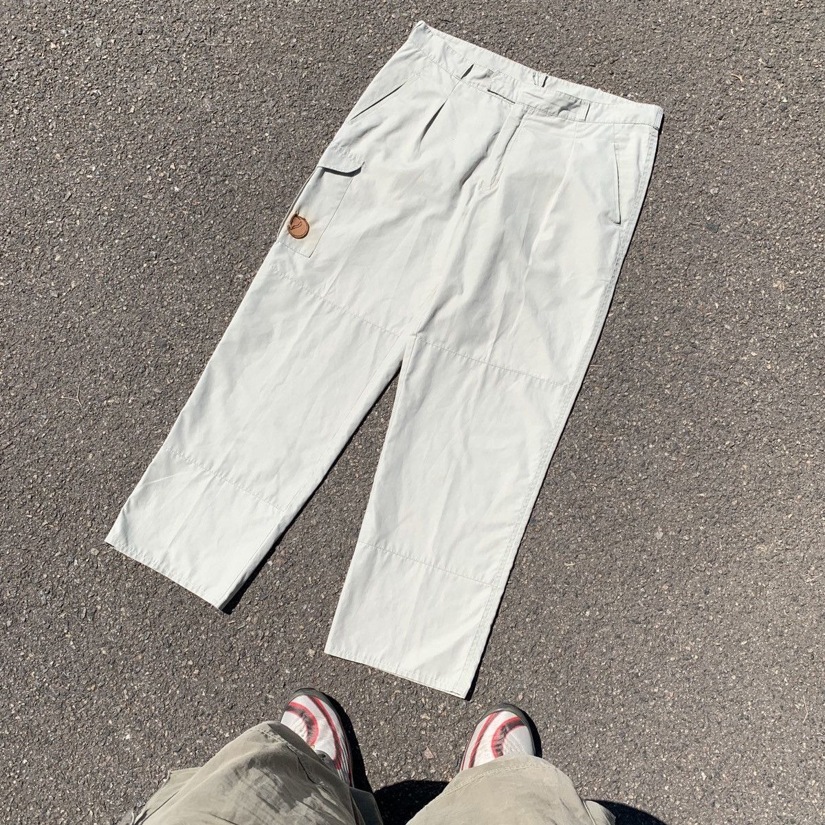 Vintage Vintage Fjallraven 90s Rare Cargo Beige Multipocket Pants XL ...