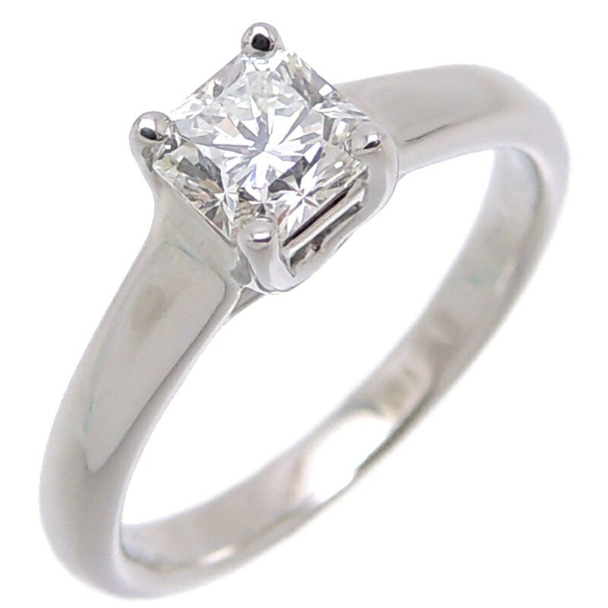 Tiffany & Co. Tiffany Pt950 0.49ct Diamond Lucida Ladies Ring Platinum ...