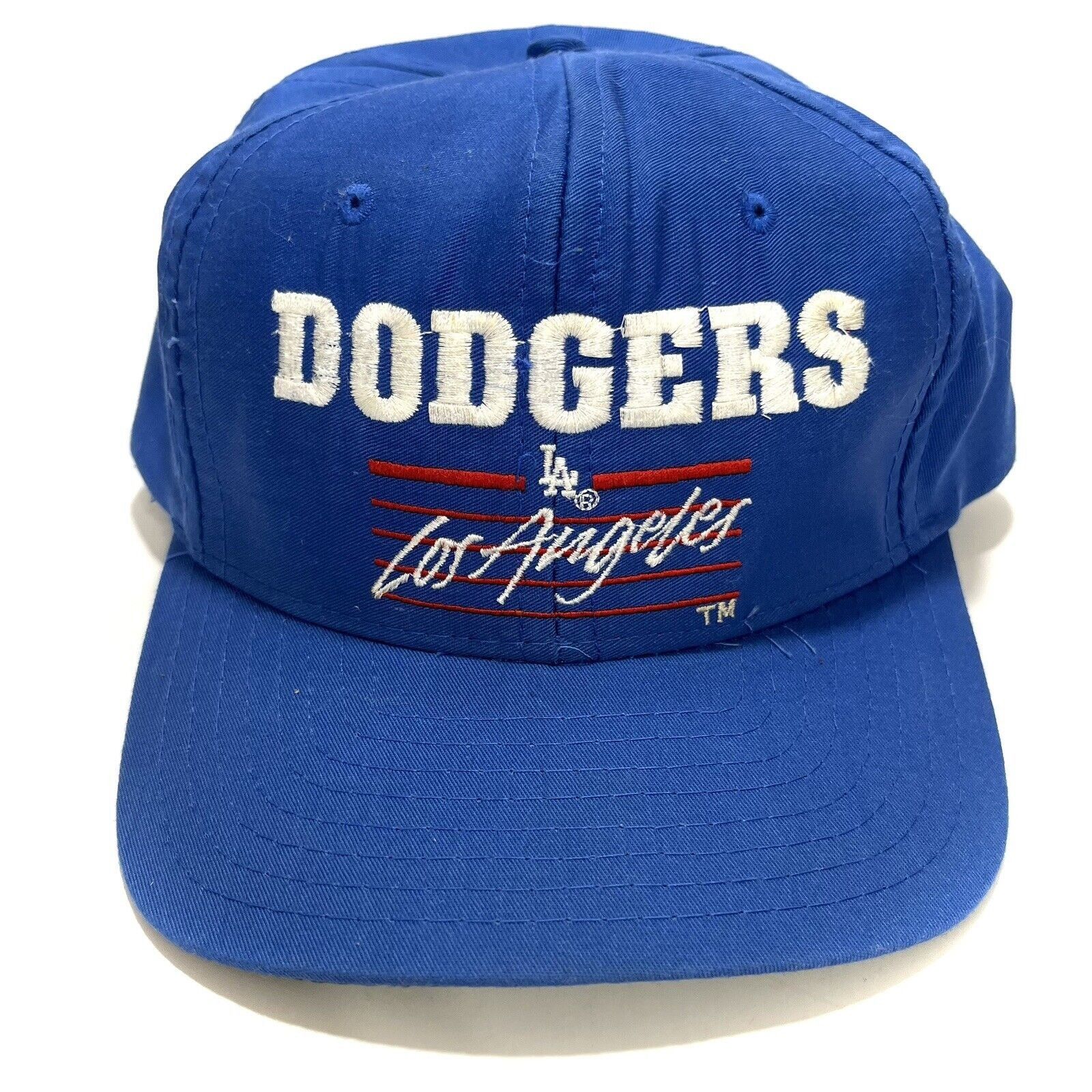 MLB Vtg LA Los Angeles Dodgers Signature Script Split Bar Line | Grailed