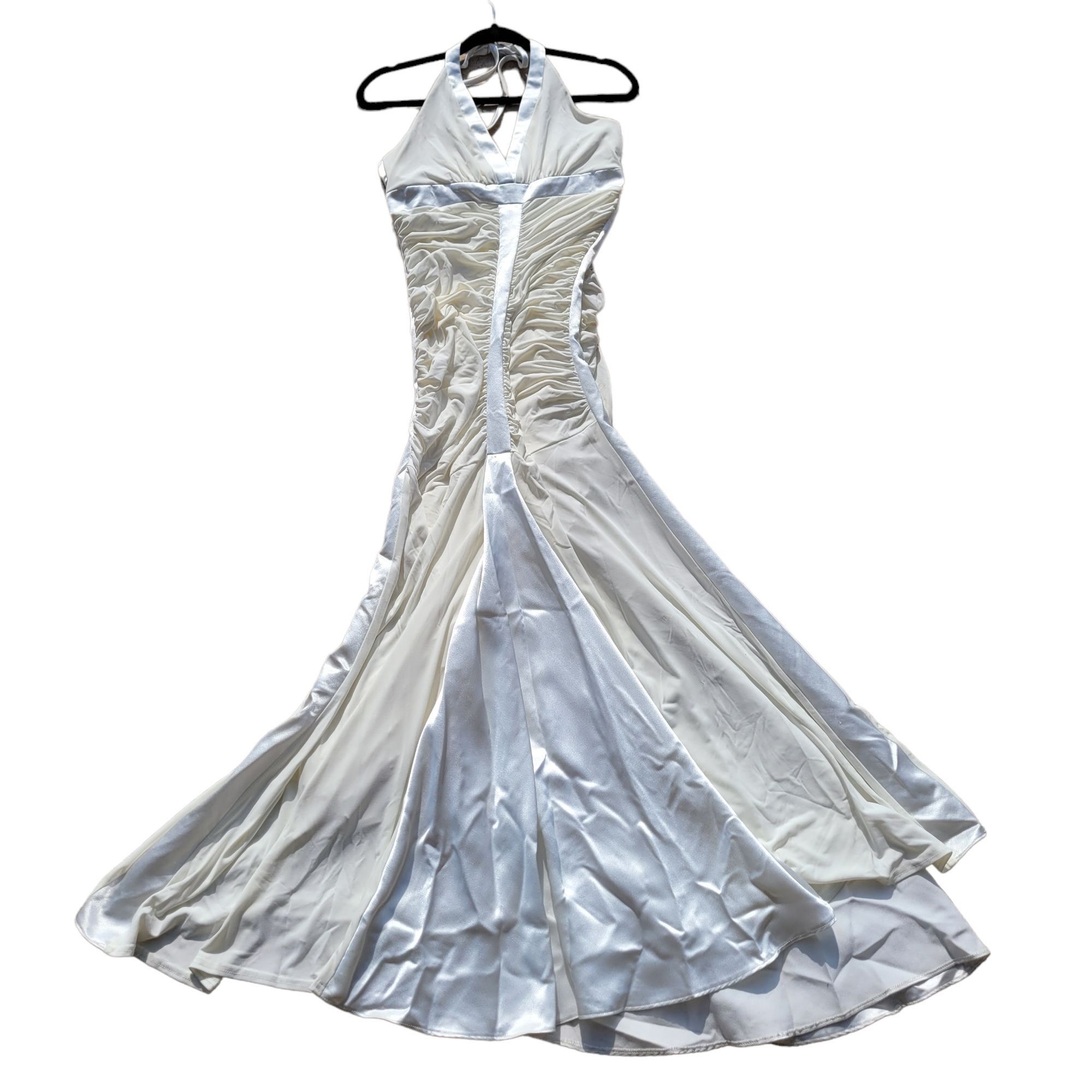 Vintage 80's Jessica McClintock Gown Wedding Bodycon Fishtail Train ...