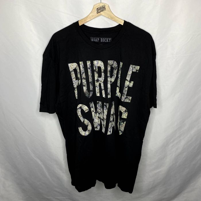 Asap Rocky A$AP Mob AWGE Purple Swag Hip Hop Rap Tour Merch Tee | Grailed