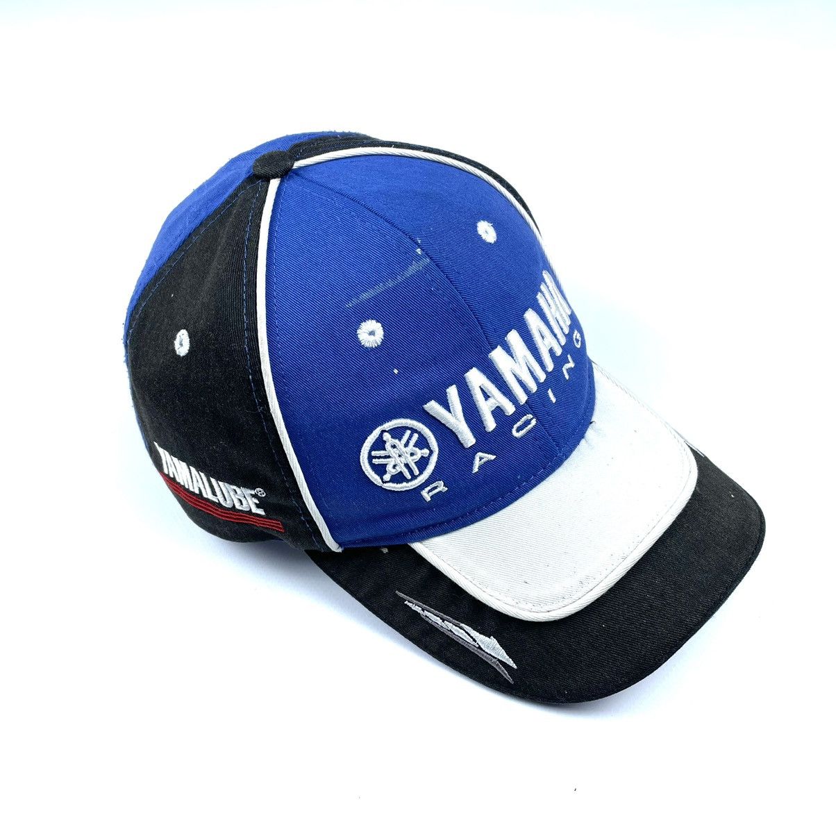 Vintage Yamaha Vintage Y2K Big Logo Blue & White Cap | Grailed