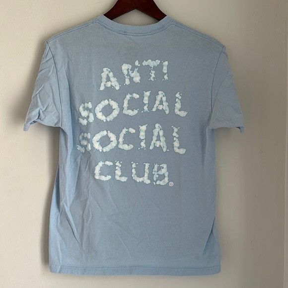 Anti Social Social Club ANTI SOCIAL SOCIAL CLUB PARTLY CLOUDY TEE BLUE ...