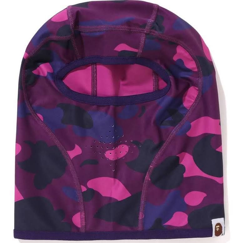 Bape A Bathing Ape Bape Balaclava Ski Mask Polyester Purpl OS NEW | Grailed